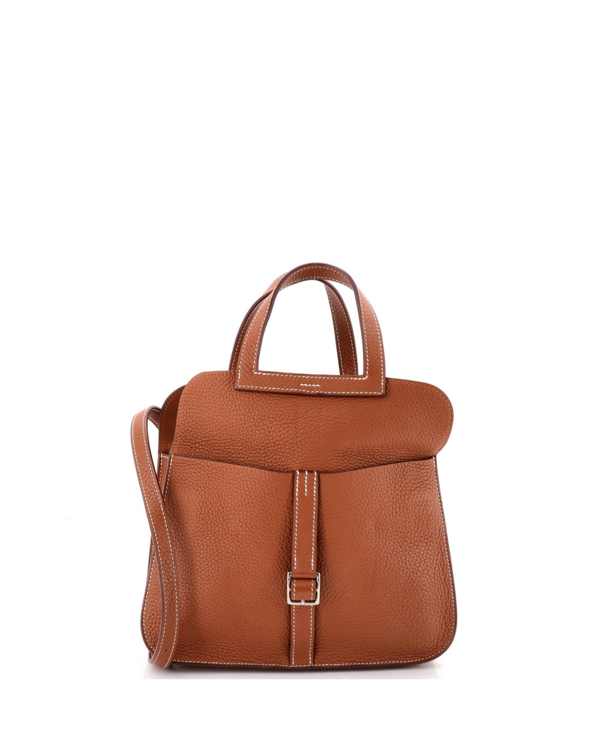 Click here for Pre-Owned HERMES 25 Halzan Bag Clemence - Brown prices