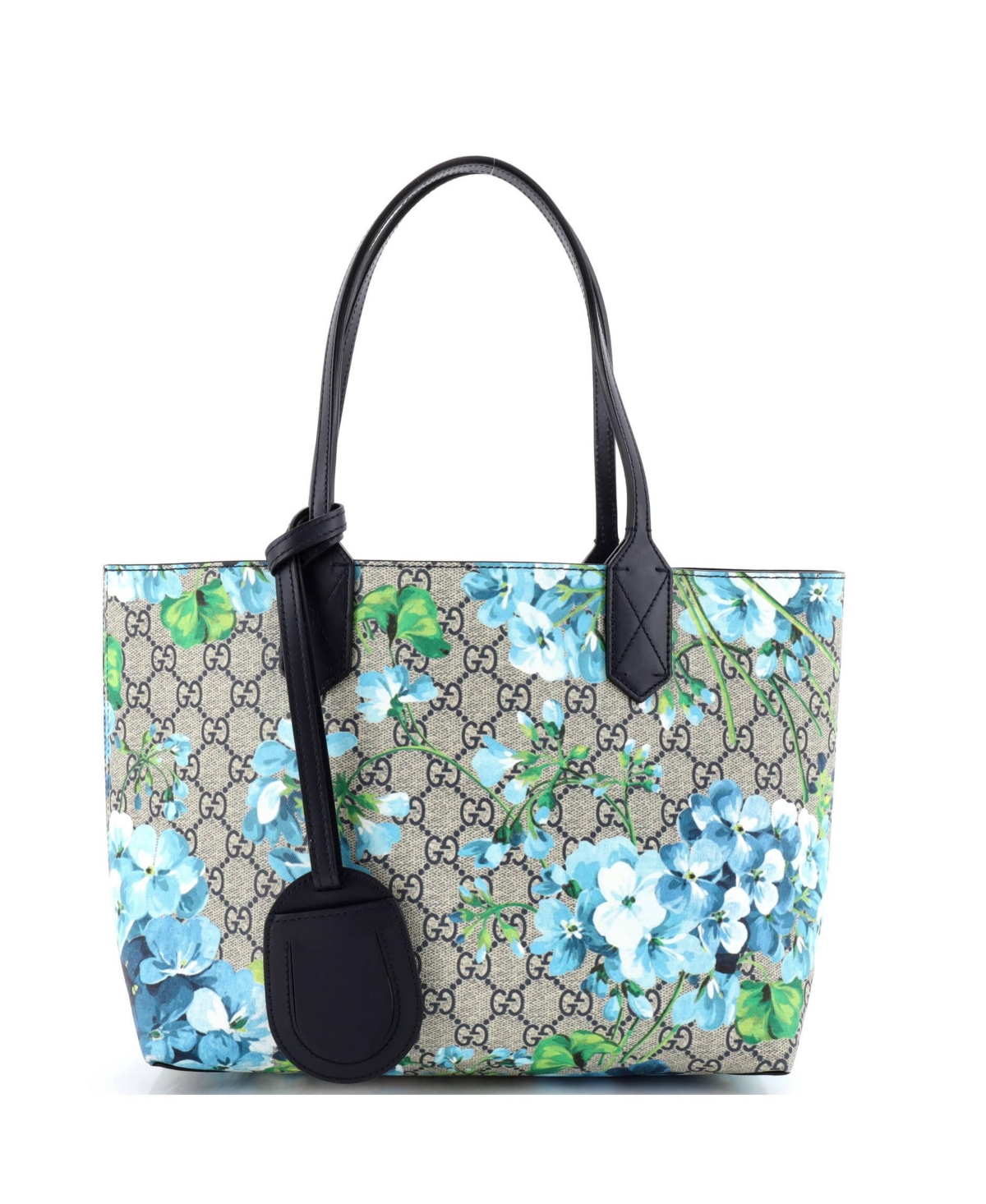 Click here for Pre-Owned Gucci Small Reversible Tote Blooms Print... prices