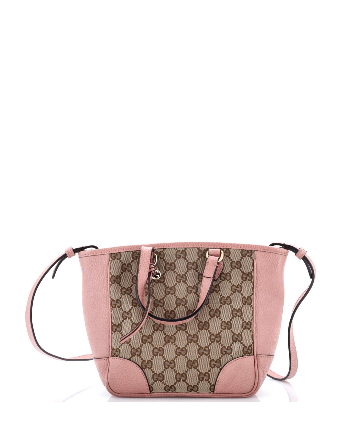 Click here for Pre-Owned Gucci Small Bree Convertible Tote Gg Can... prices
