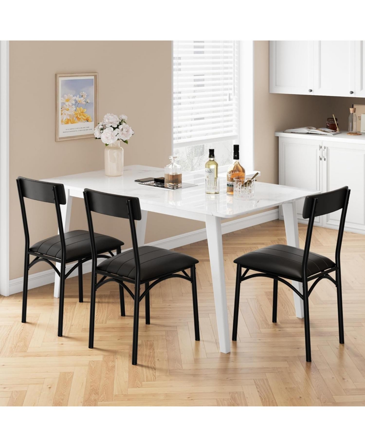 Click here for gaomon Set of 4 Modern Upholstered Dining Chairs... prices