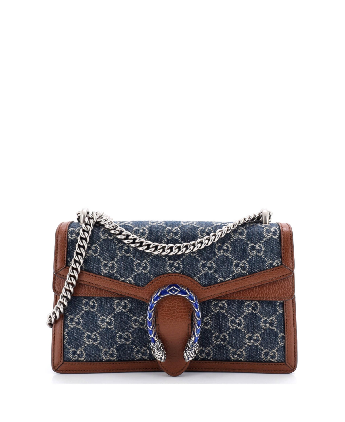 Click here for Pre-Owned Gucci Small Dionysus Bag Gg Denim - Blue prices