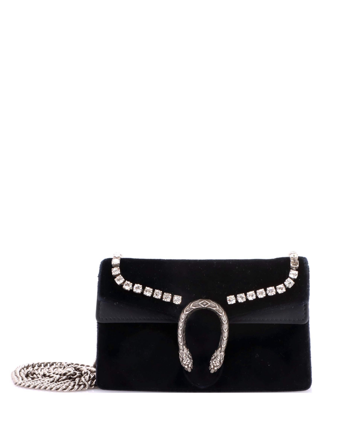 Click here for Pre-Owned Gucci Super Mini Dionysus Bag Crystal Em... prices