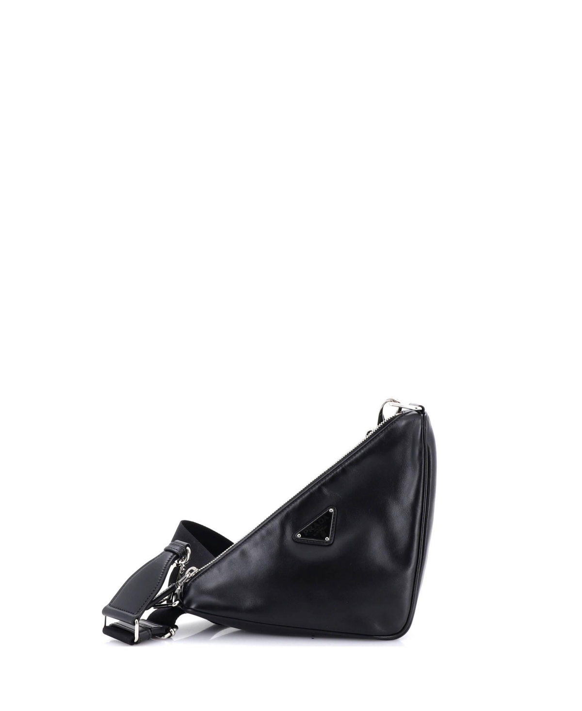 Click here for Pre-Owned Prada Small Triangle Logo Zip Crossbody... prices