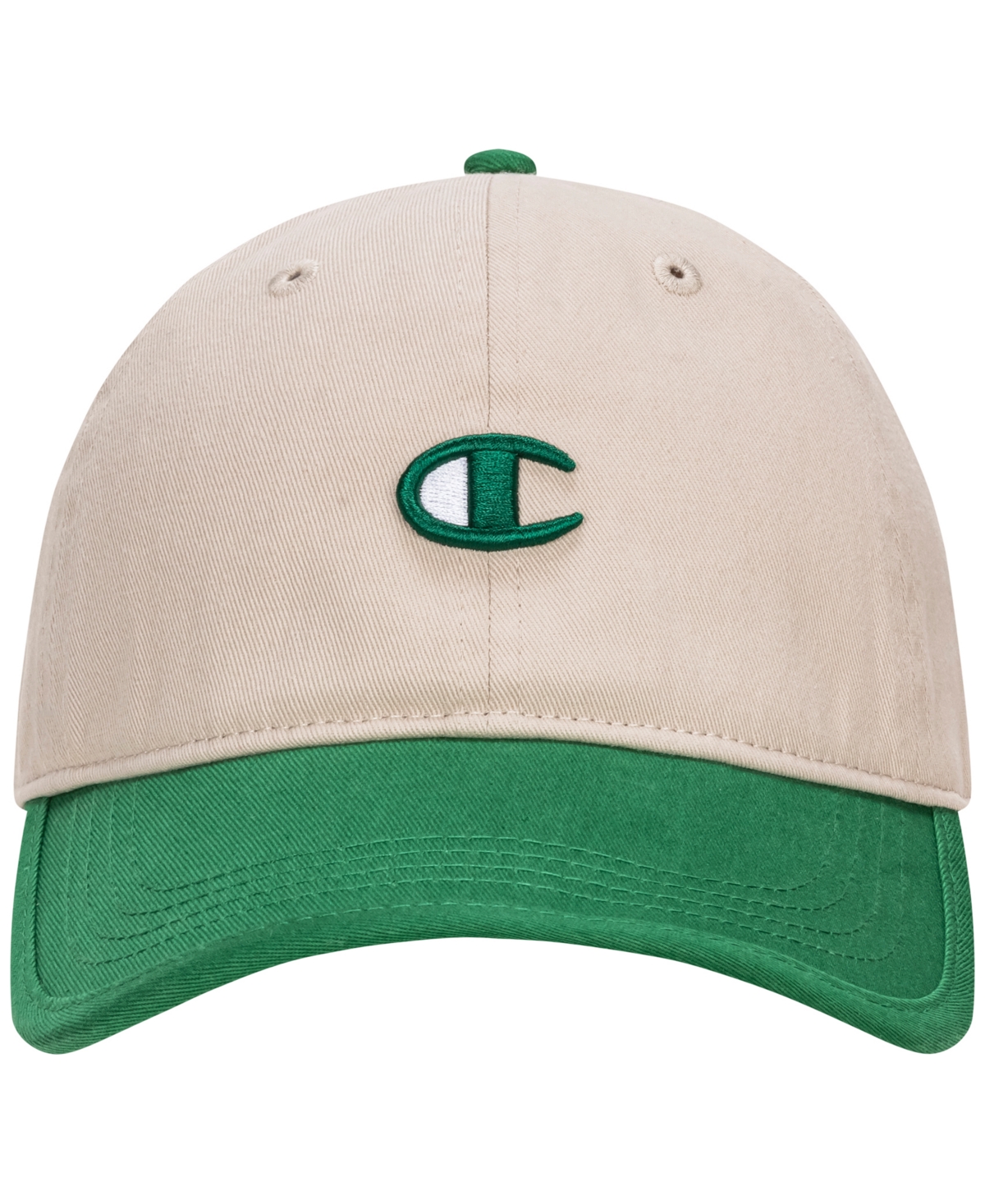 Click here for Champion Mens Six-Panel Adjustable Hat - Cream Gre... prices