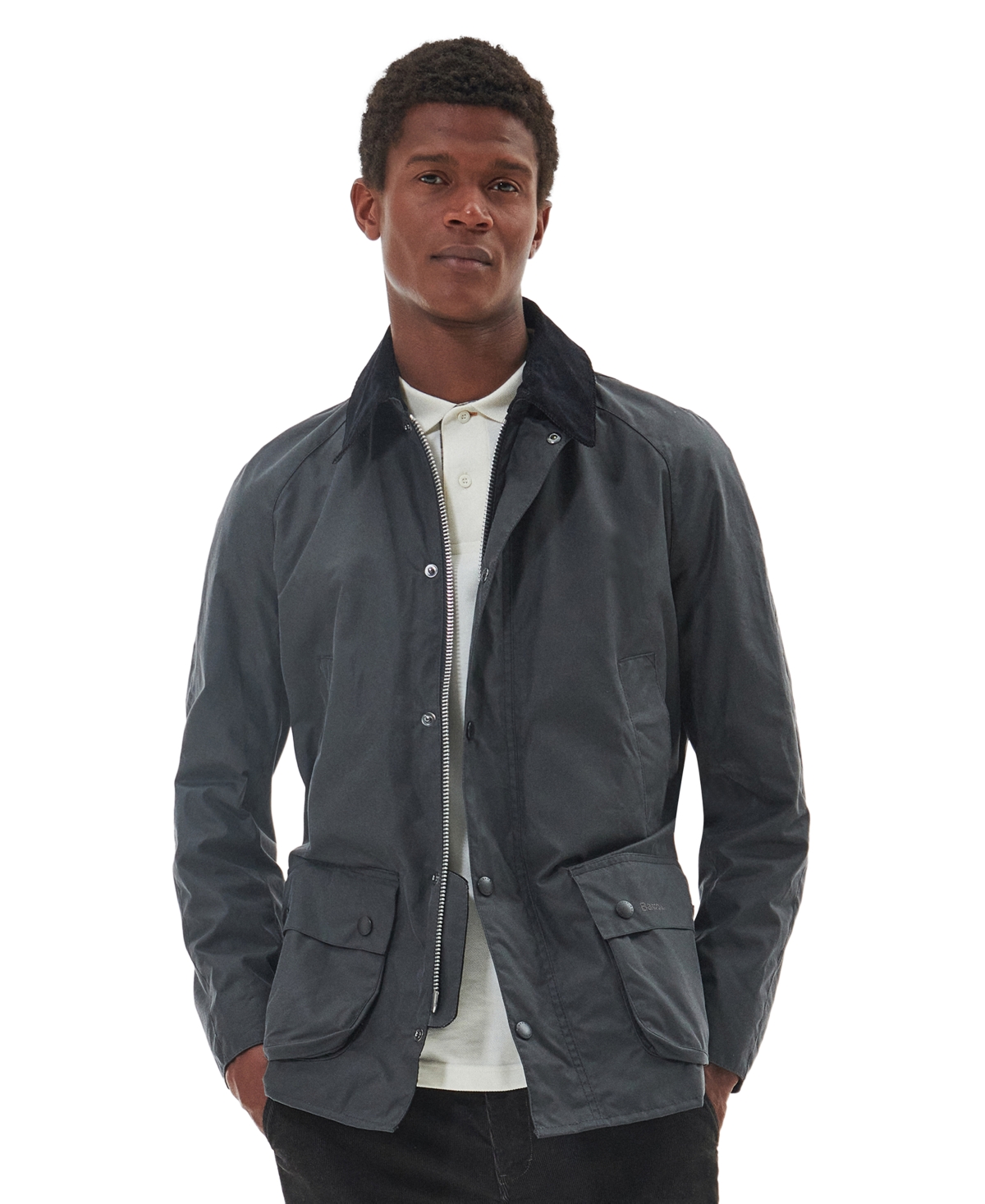 Click here for Barbour Mens Ashby Wax Jacket - Gray/Classic prices