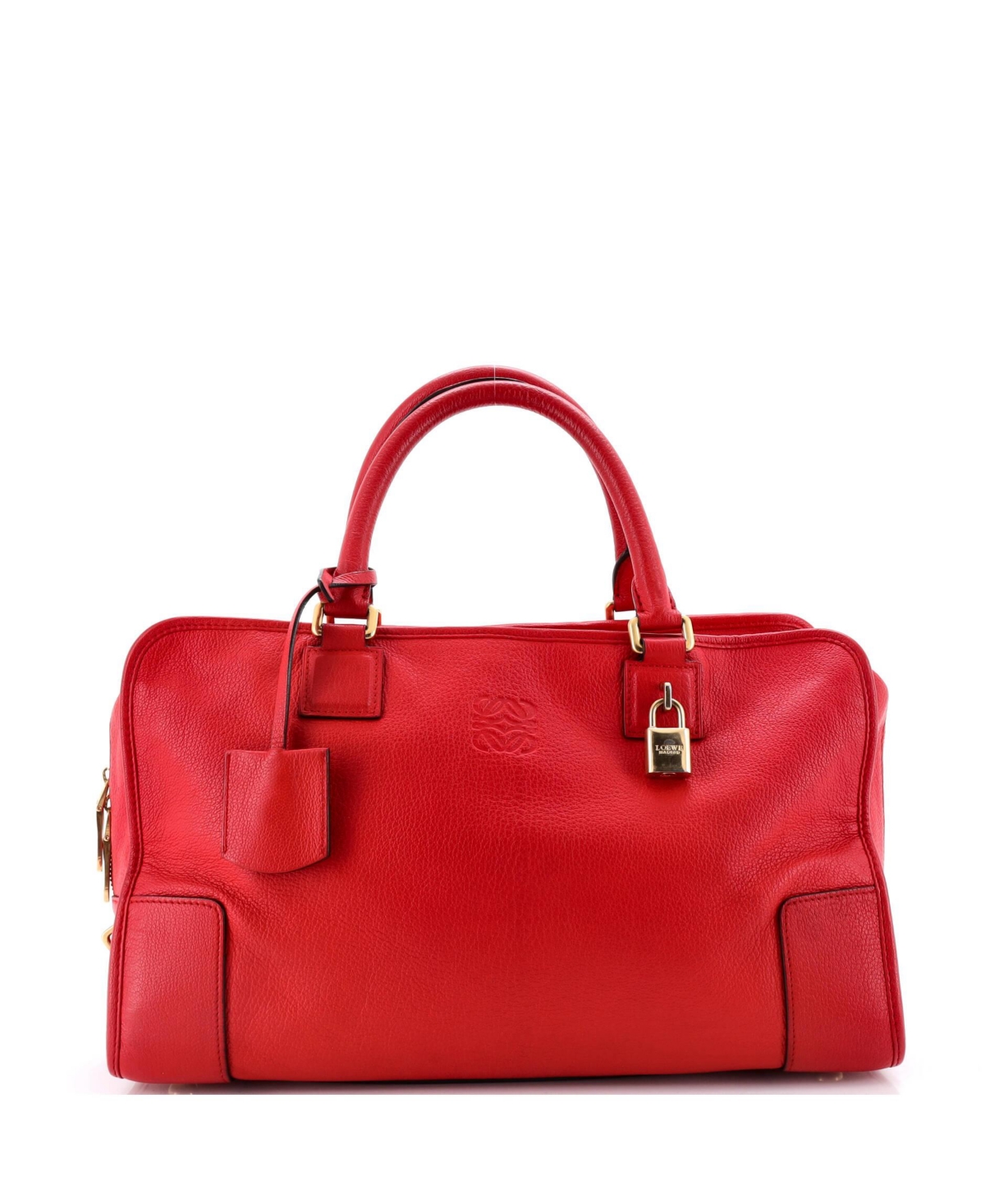 Click here for Pre-Owned Loewe 36 Amazona Nm Bag Leather - Red prices