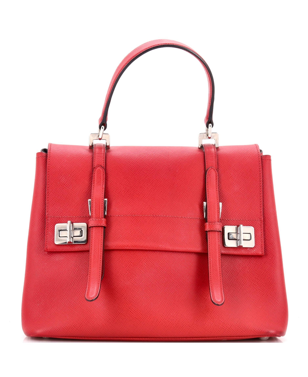 Click here for Pre-Owned Prada Medium Half Flap Double Turn Lock... prices
