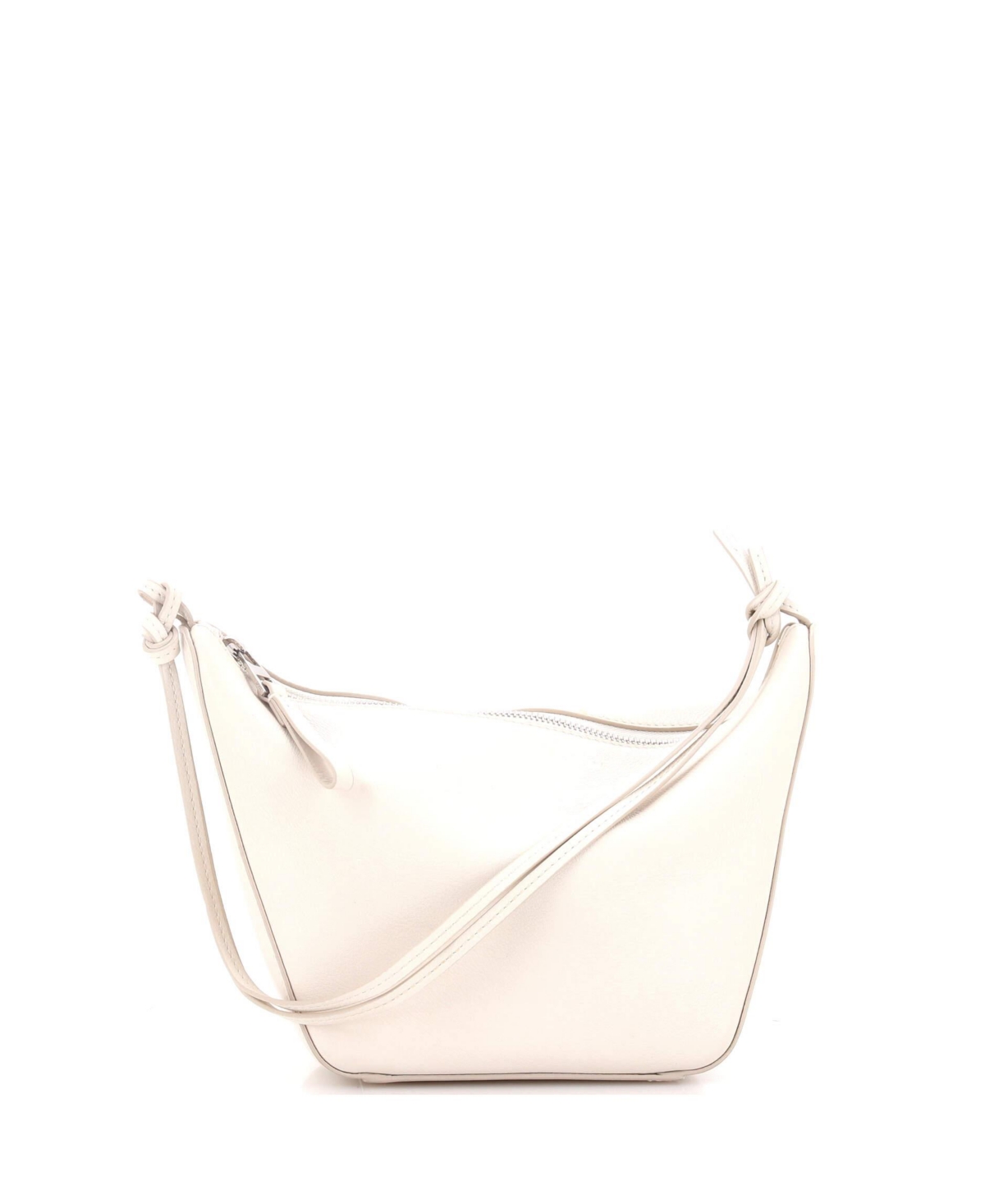Click here for Pre-Owned Loewe Mini Hammock Hobo Leather - White prices