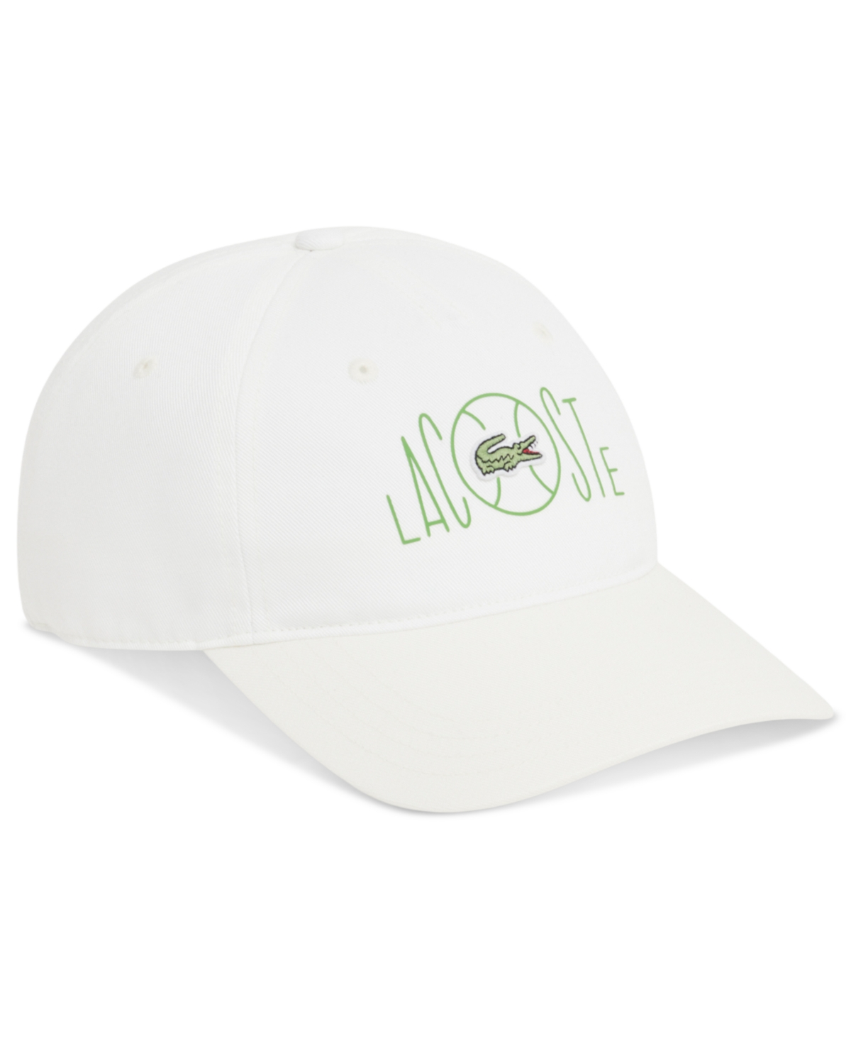 Click here for Lacoste Printed Twill 5-Panel Adjustable Hat - Flo... prices