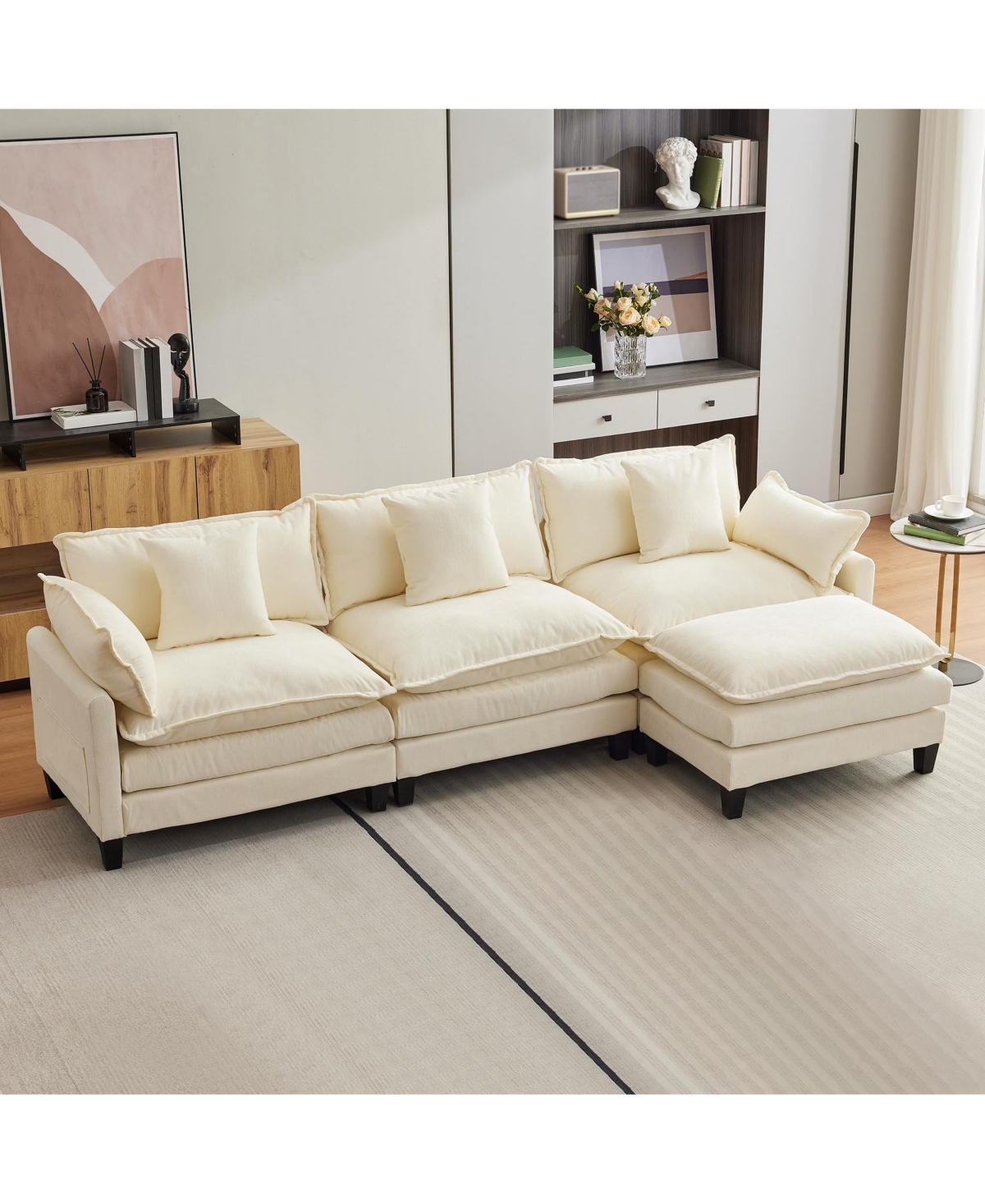 Click here for gaomon 112 L-Shaped Modular Sectional Sofa  Deep S... prices