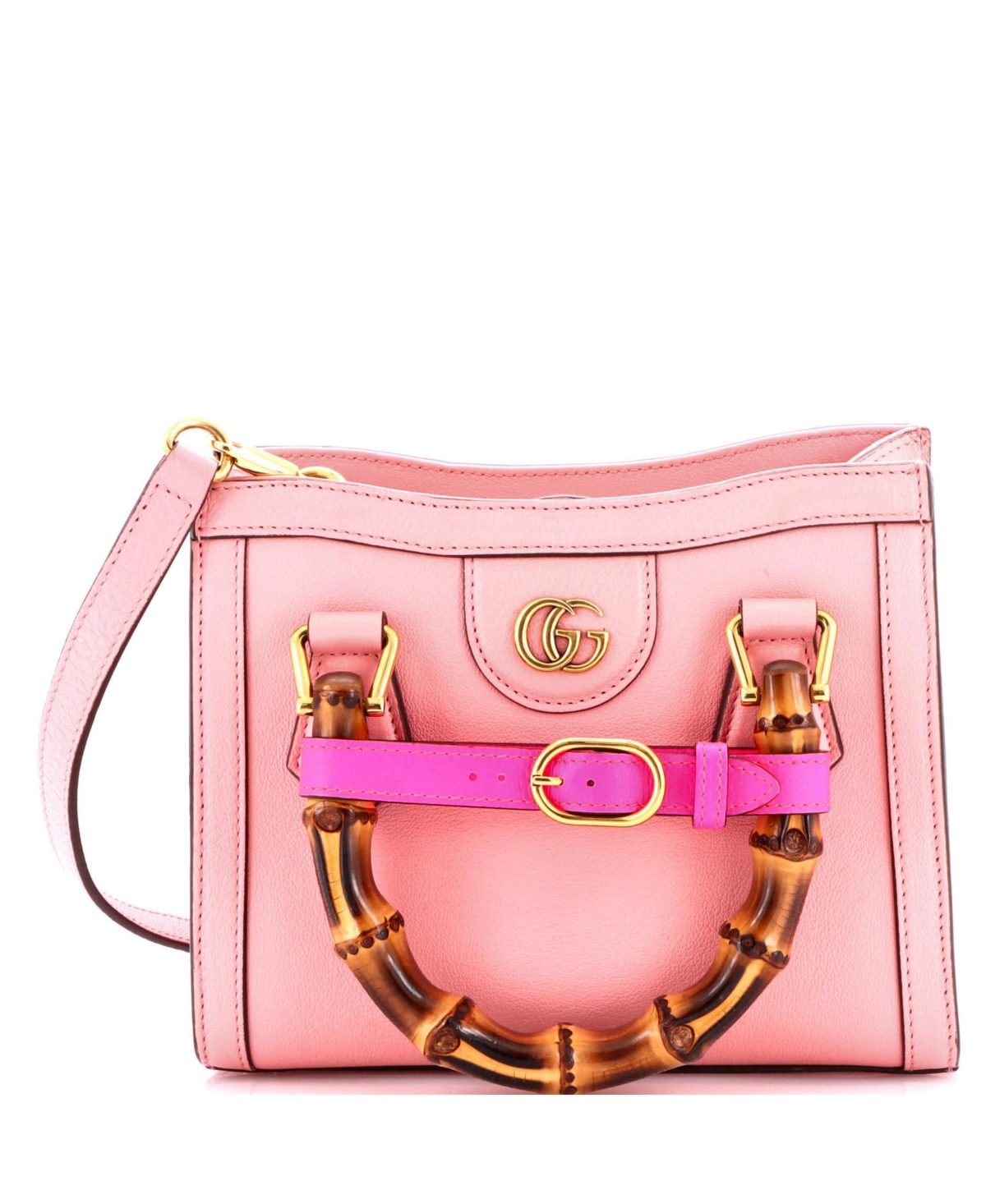 Click here for Pre-Owned Gucci Mini Diana Nm Bamboo Handle Tote L... prices