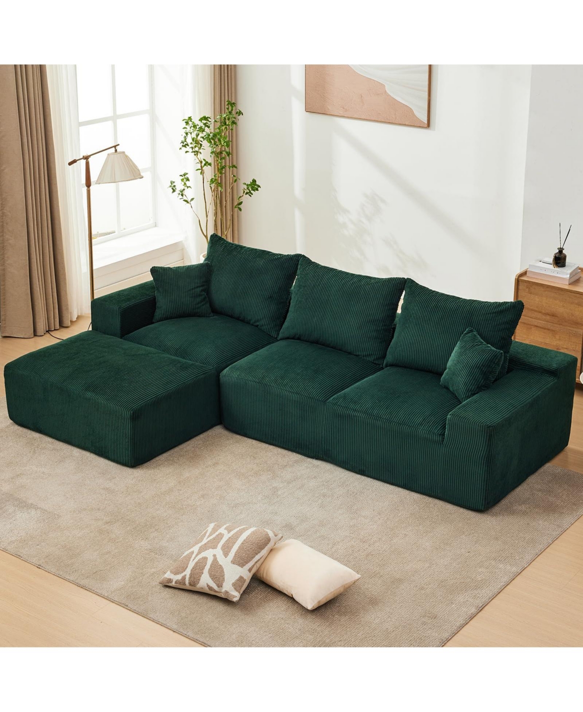 Click here for gaomon 110 Modular Sectional Sofa  L-Shaped Cloud... prices