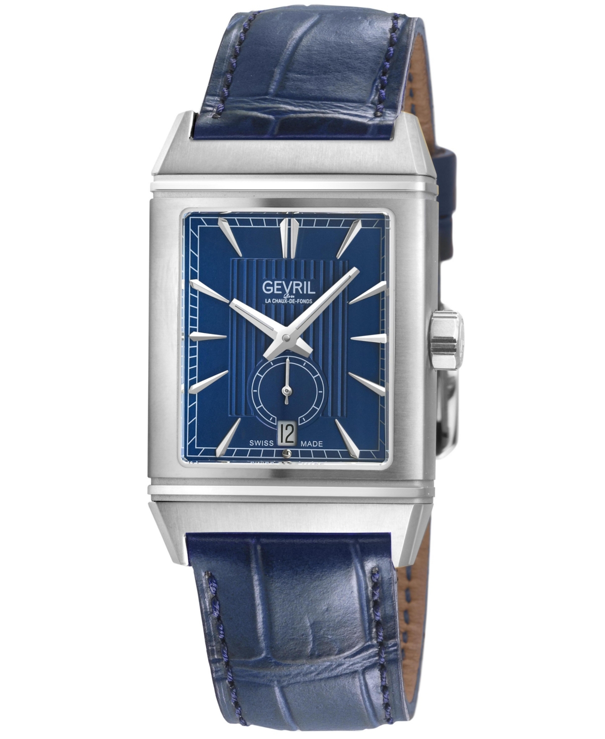 Click here for Gevril Mens Time Square Swiss Automatic Leather St... prices