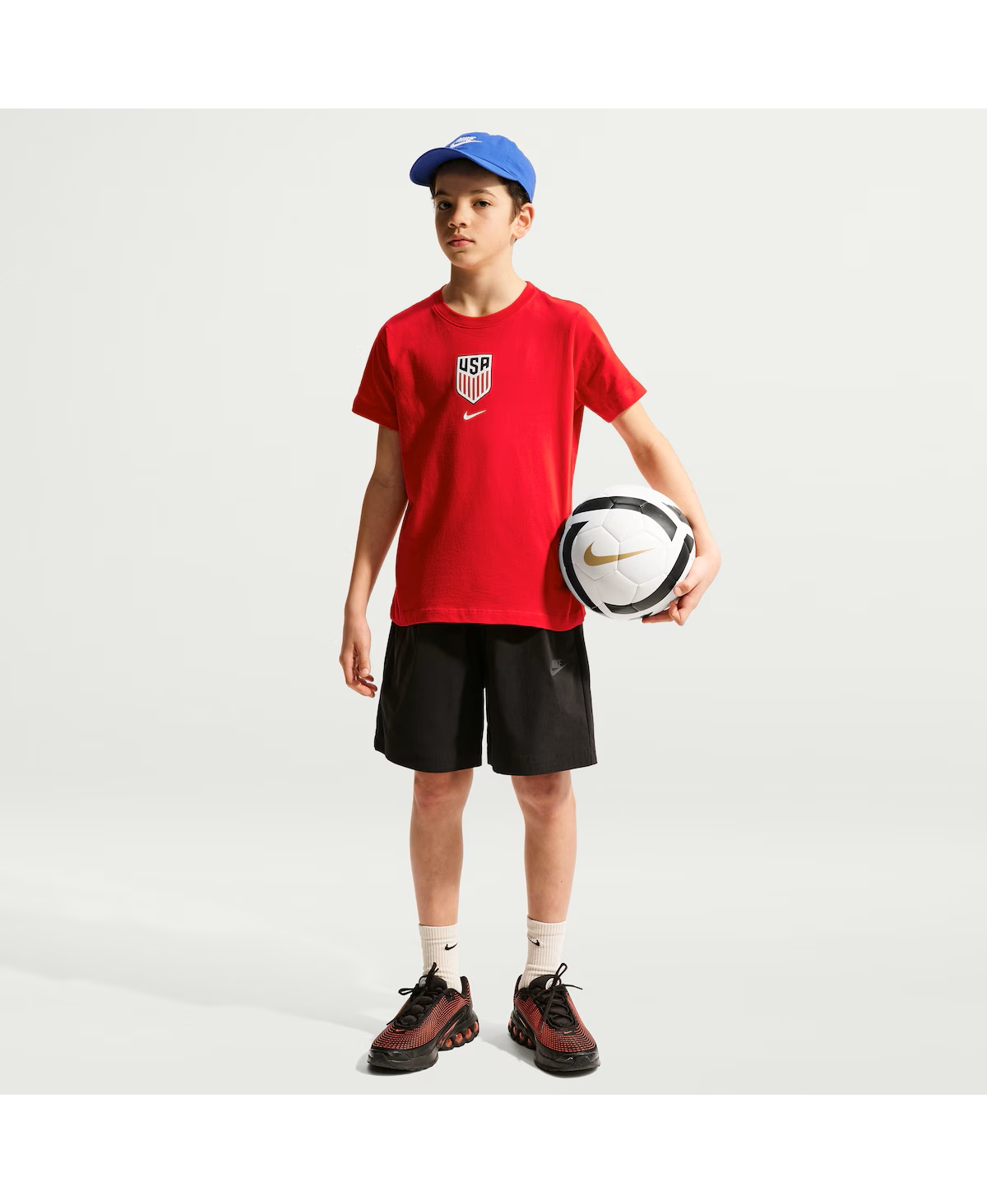Click here for Nike Big Boys and Girls Red Usmnt Crest T-Shirt -... prices