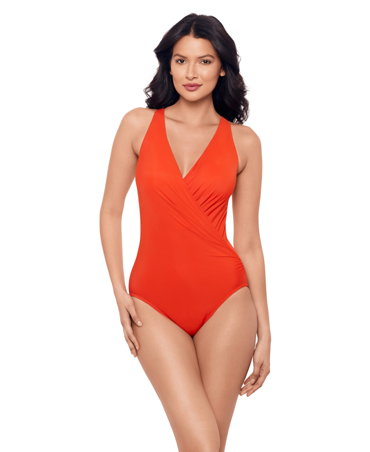 Click here for Miraclesuit Rock Solid Wrapsody One-Piece Swimsuit... prices