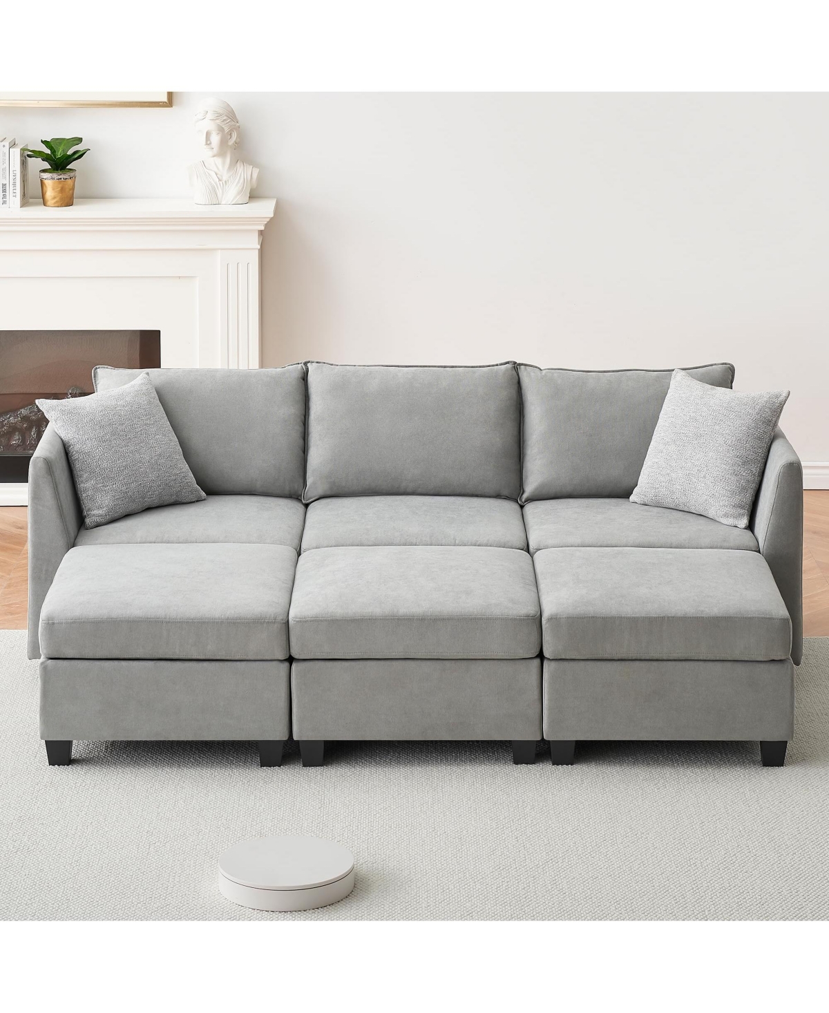 Click here for gaomon Modular Sectional Sleeper Sofa Couch with S... prices