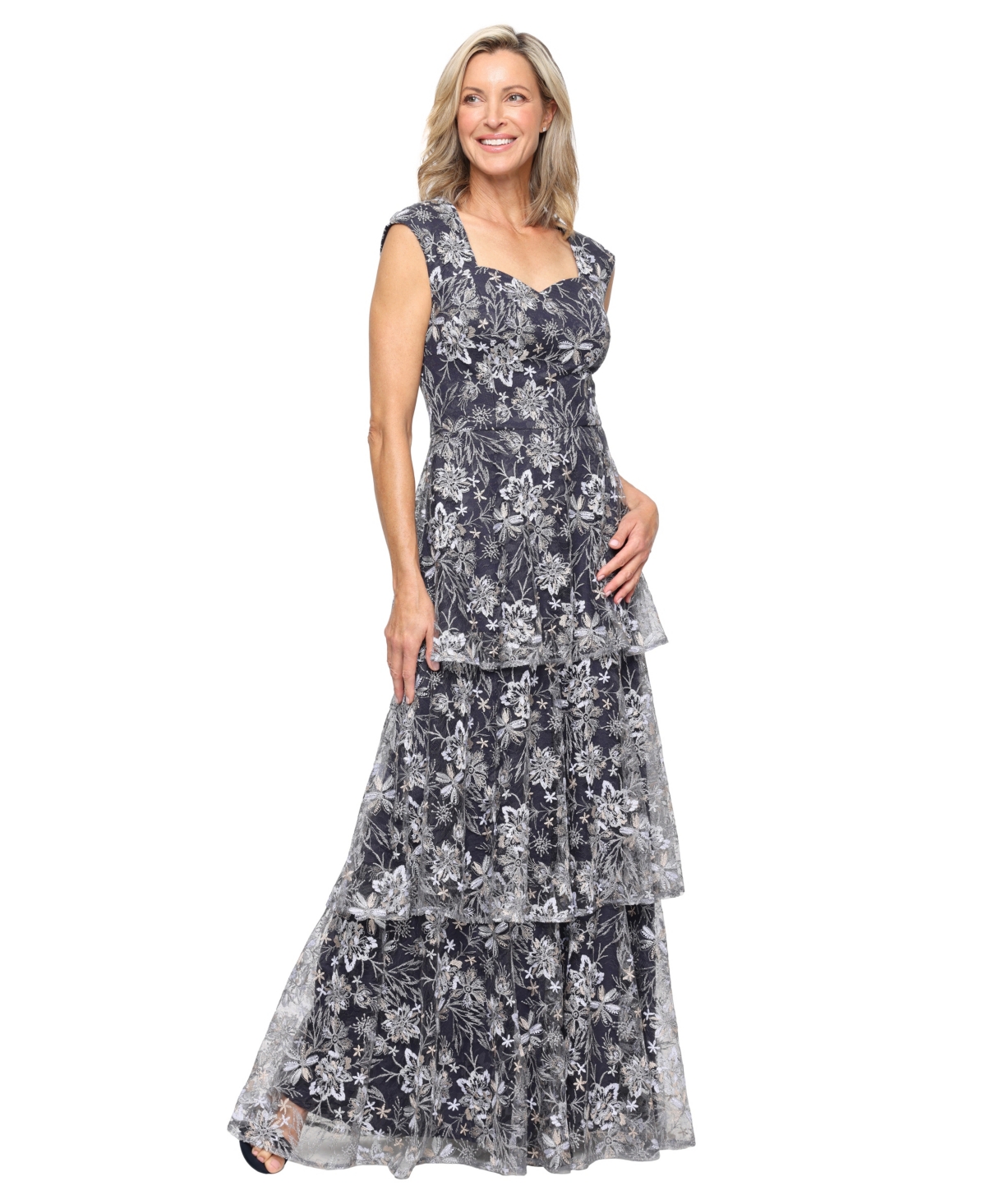 Click here for Alex Evenings Womens Embroidered Sweetheart Neck B... prices