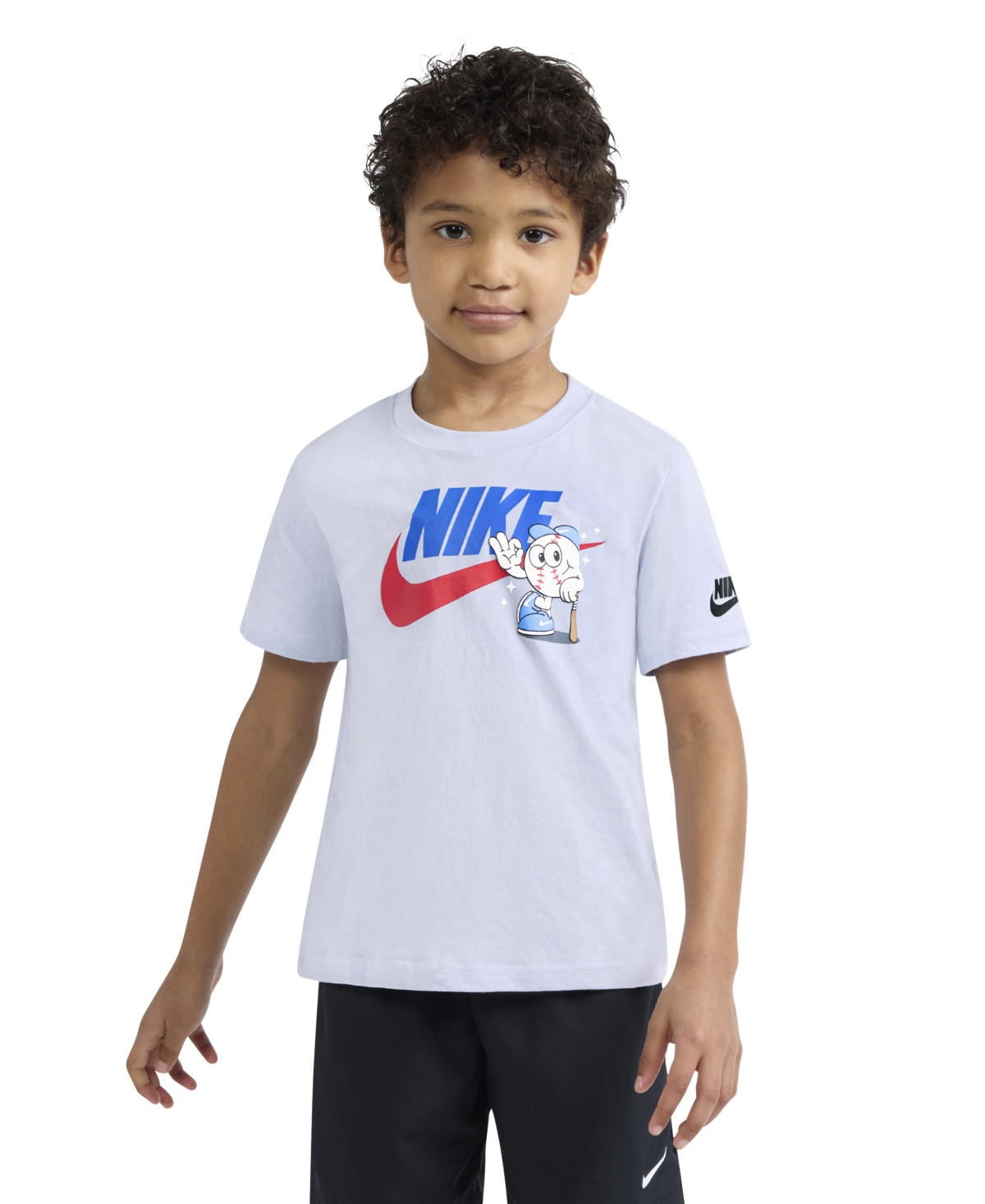 Click here for Nike Boys 4-7 Futura Baseball Crewneck T-Shirt - G... prices