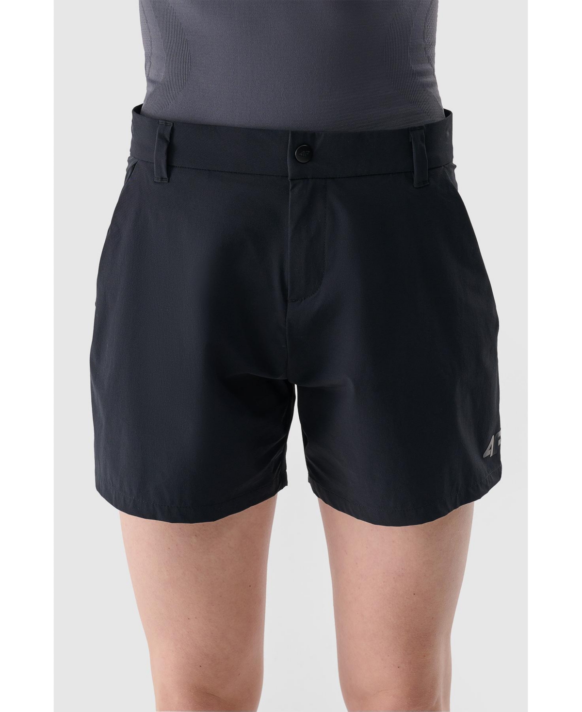 Click here for 4F Womens Quick-Dry Trekking Shorts - Deep black prices