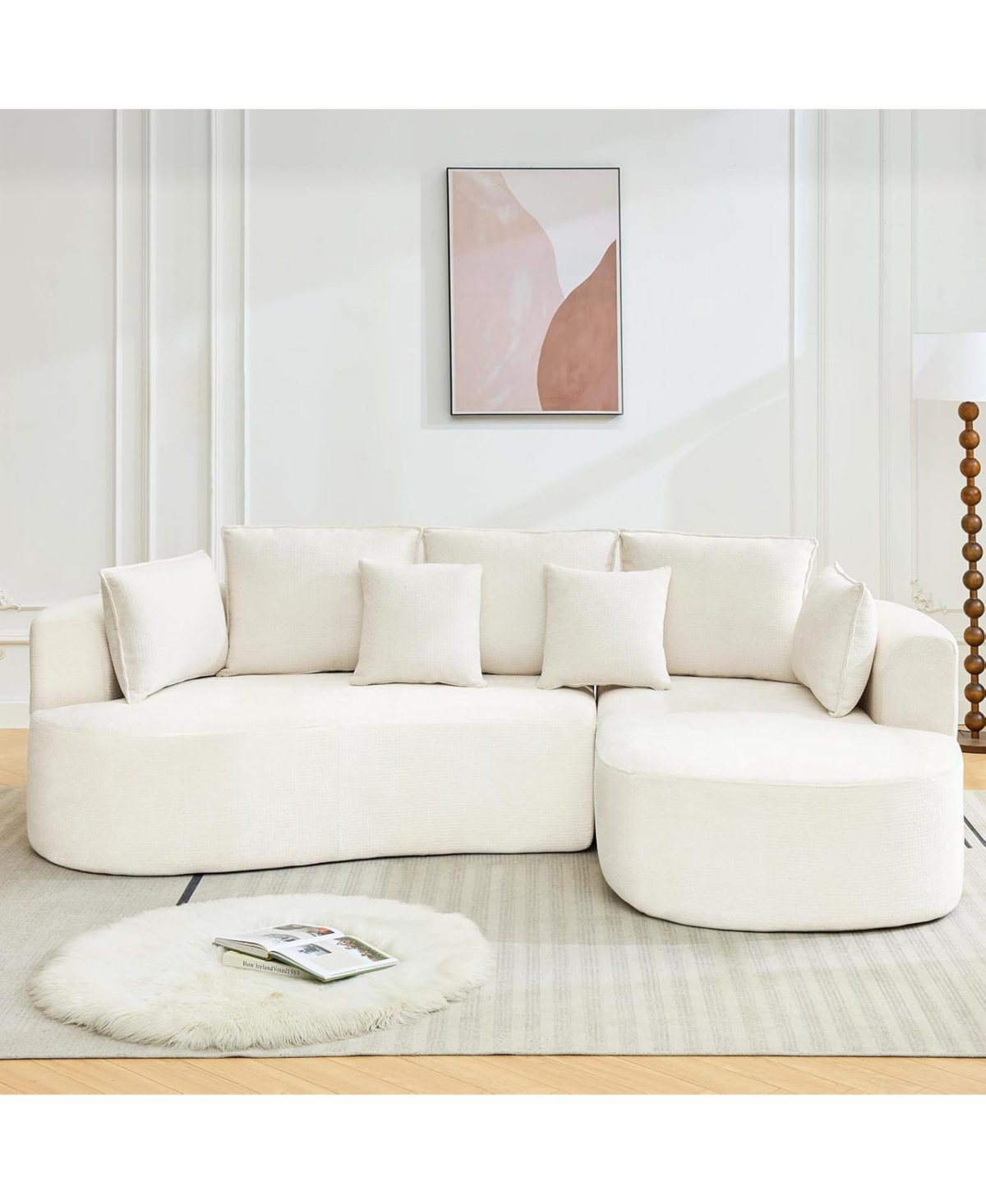 Click here for gaomon Sectional Cloud Modular Modern Curved Sofa... prices