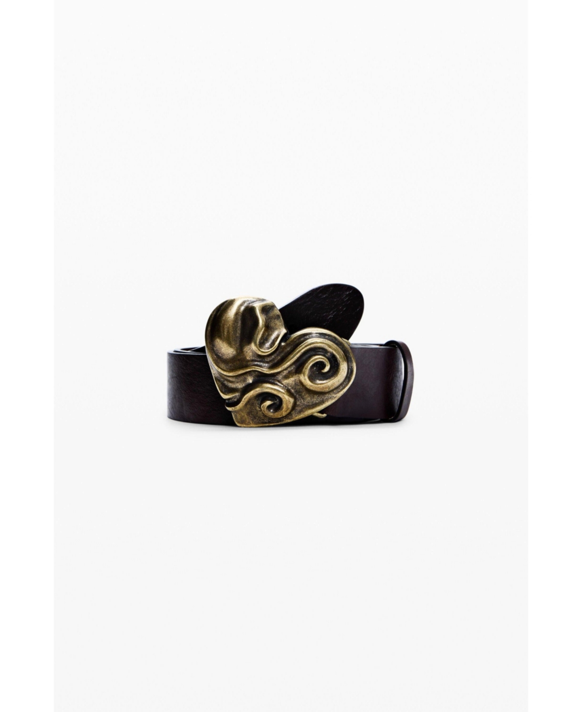 Click here for Desigual Womens Leather Heart Belt - Gold prices