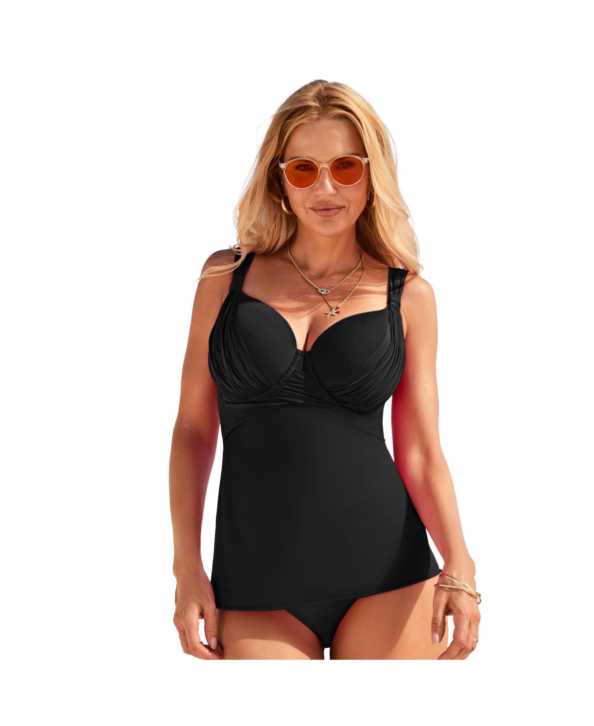 Click here for Swimsuits for All Womens Bra Drape Front Lightweig... prices