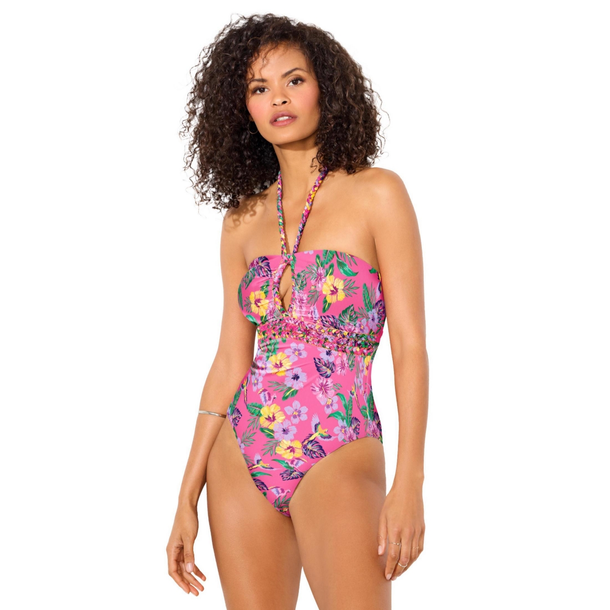 Click here for Swimsuits for All Womens Braided Bandeau One Piece... prices