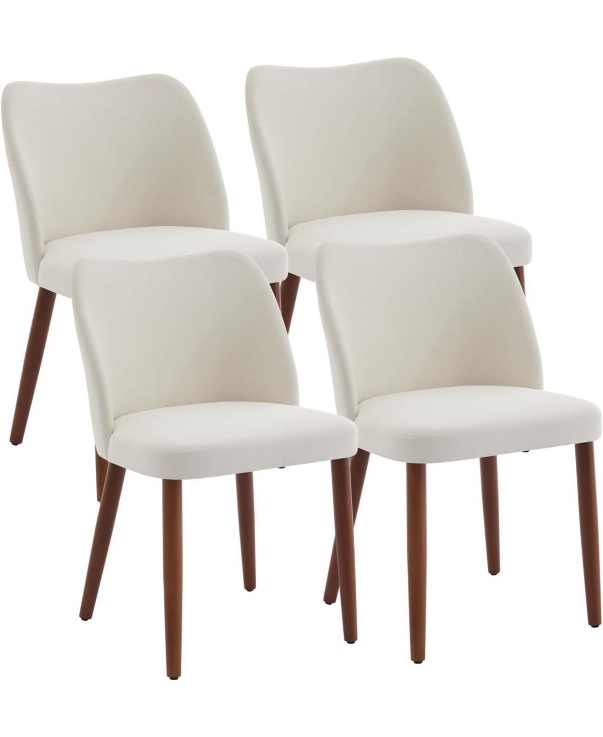 Click here for gaomon Linen Dining Chairs Set of 4  Upholstered W... prices