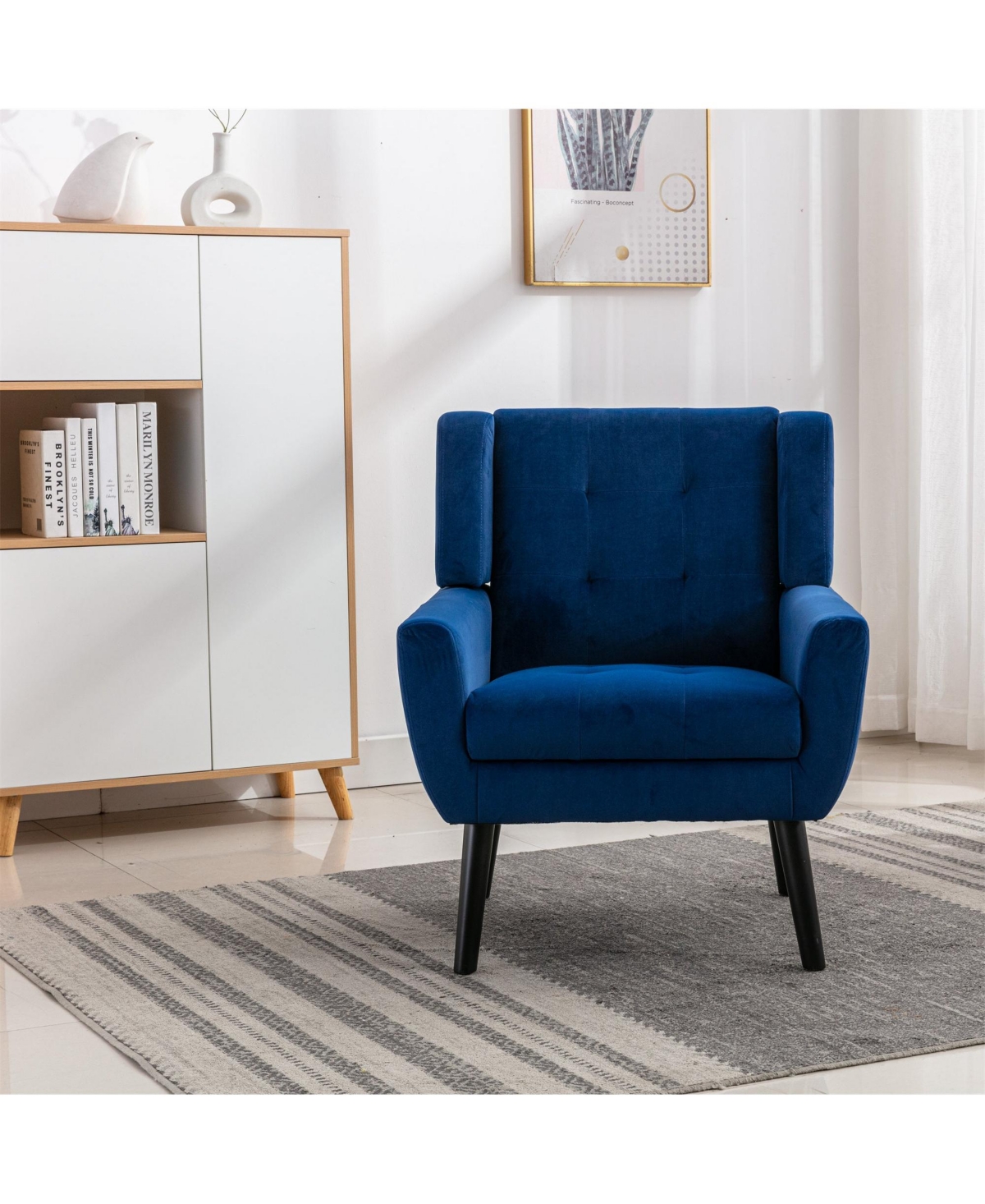 Click here for Clihome Modern Soft Velvet Accent Chair Dining Cha... prices