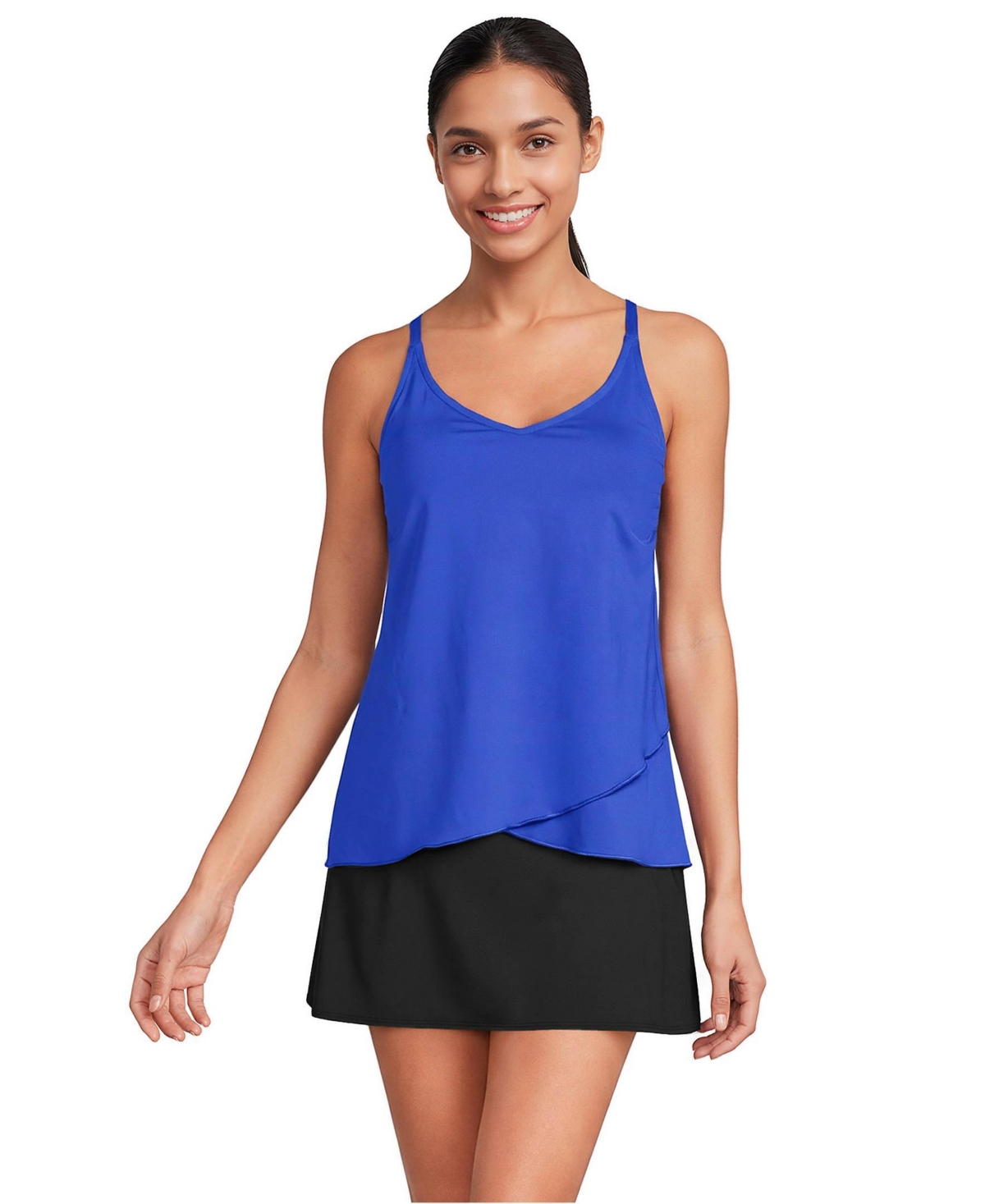 Click here for Lands End Womens Dd-Cup Tulip Hem Tankini Top - Ga... prices