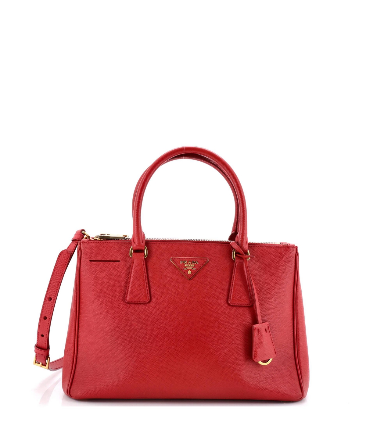Click here for Pre-Owned Prada Medium Galleria Double Zip Tote Sa... prices