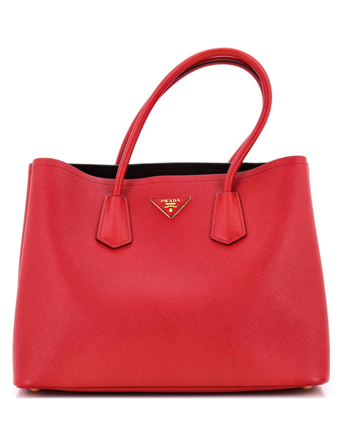 Click here for Pre-Owned Prada Large Cuir Double Tote Saffiano Le... prices