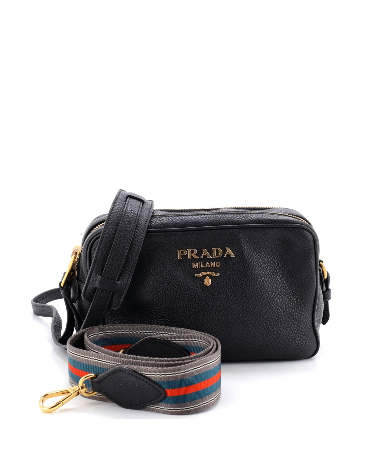 Click here for Pre-Owned Prada Dual Strap Double Zip Camera Bag V... prices