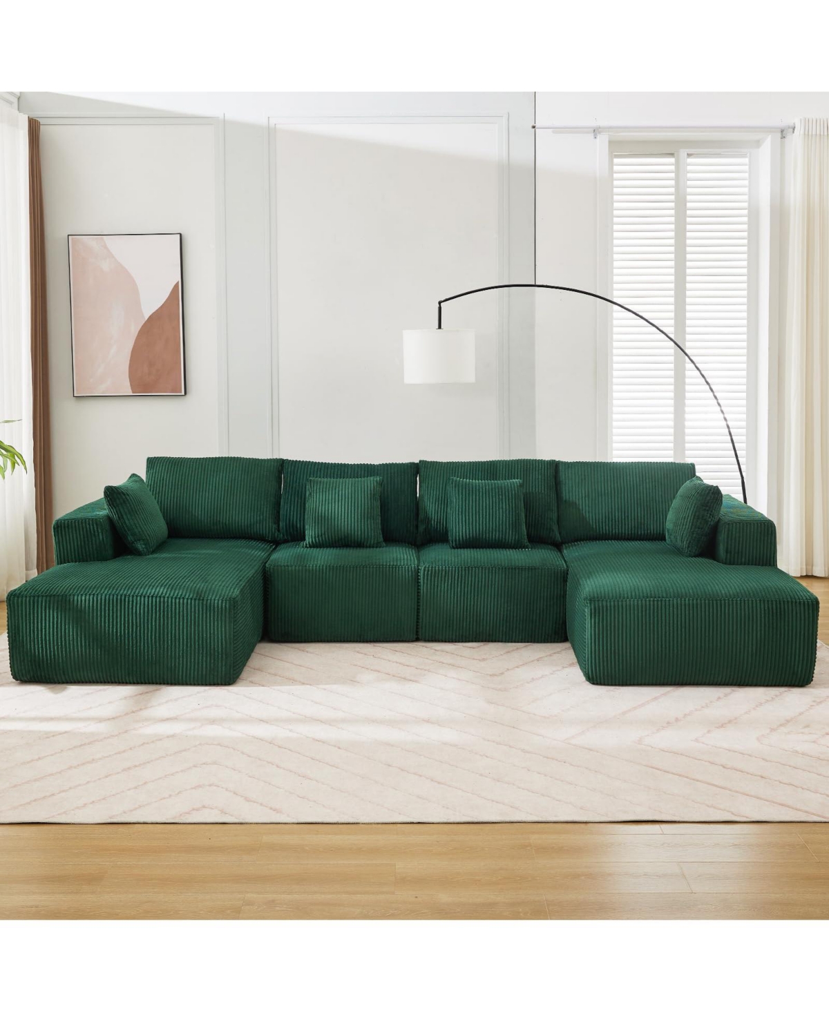 Click here for Gaomon 137 U-Shaped Modular Sectional Sofa  4-Piec... prices