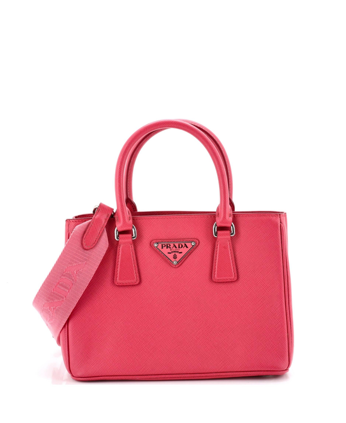 Click here for Pre-Owned Prada Mini Galleria Double Zip Tote Saff... prices