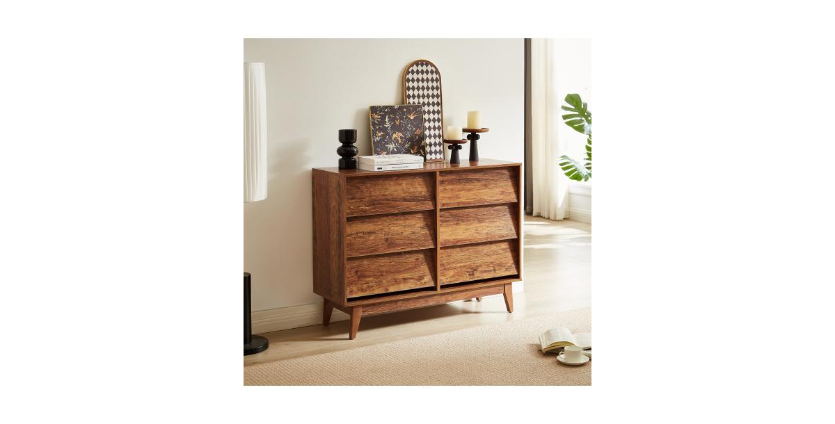 Click here for Flynama Traditional 6 Drawer Dresser Espresso Fini... prices