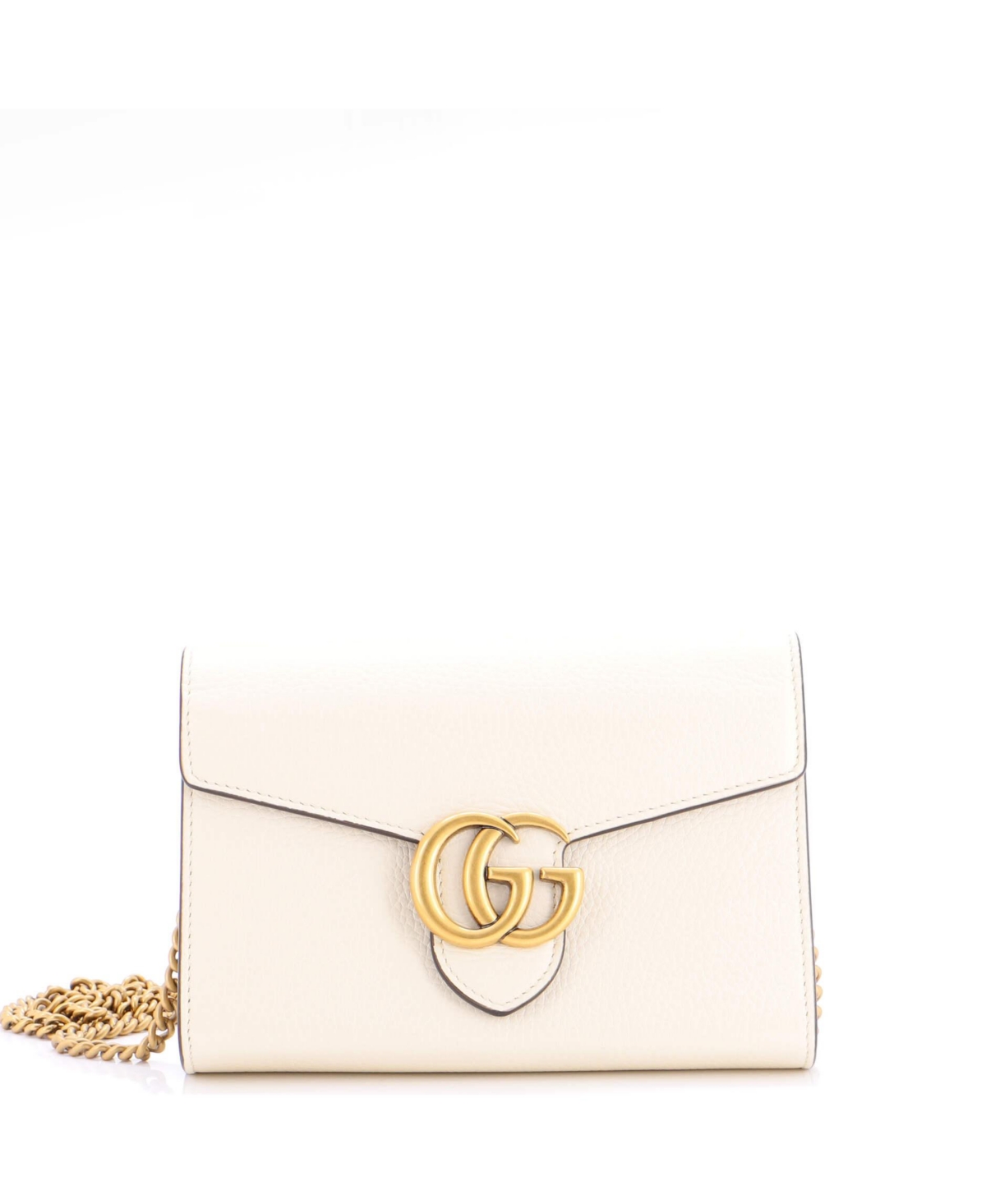 Click here for Pre-Owned Gucci Mini Gg Marmont Chain Wallet Leath... prices