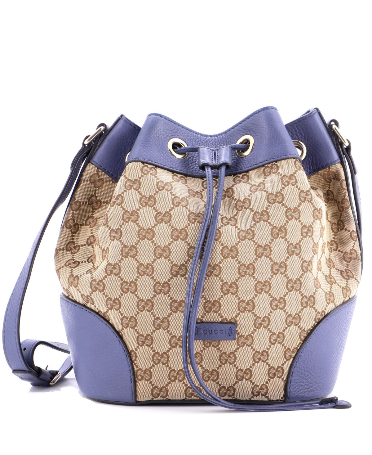 Click here for Pre-Owned Gucci Medium Classic Bucket Bag Gg Canva... prices