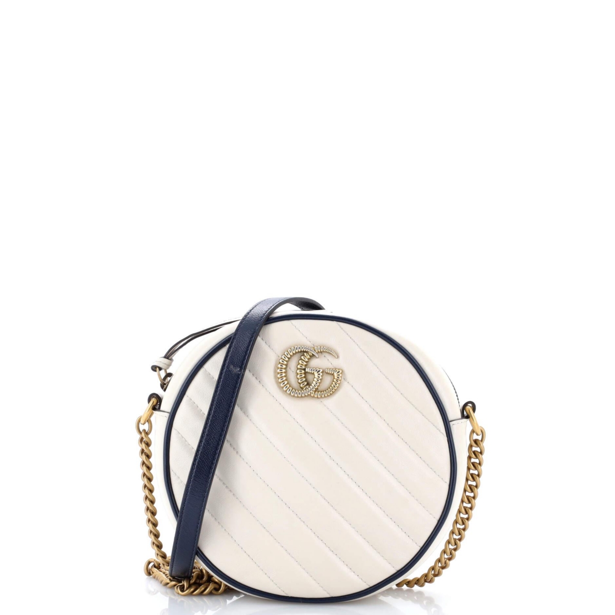 Click here for Pre-Owned Gucci Mini Gg Marmont Round Shoulder Bag... prices