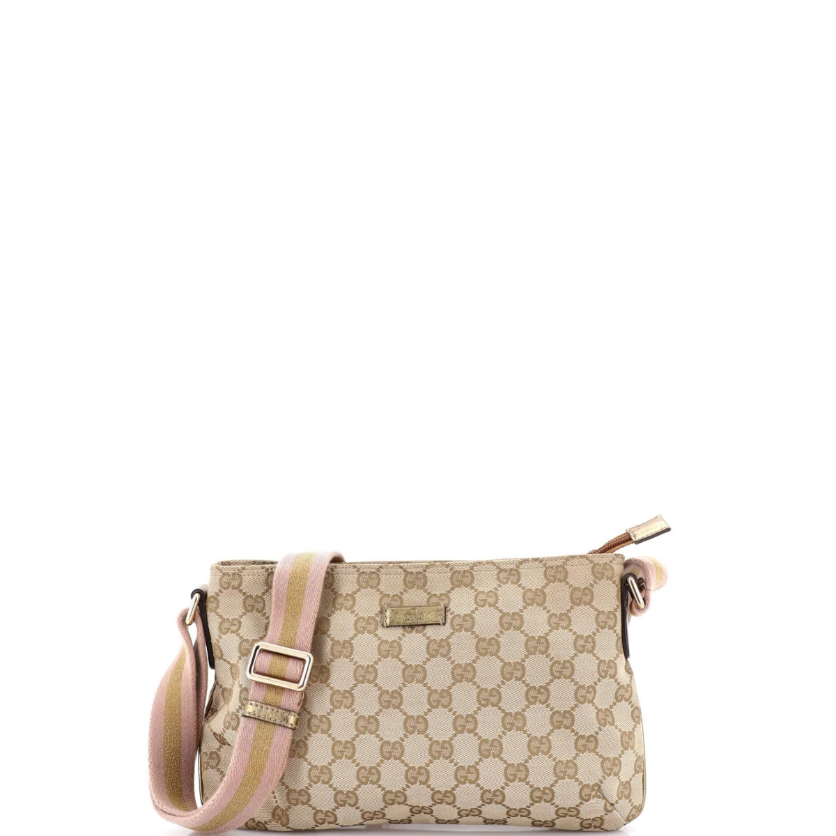 Click here for Pre-Owned Gucci Small Web Strap Messenger Bag Gg C... prices