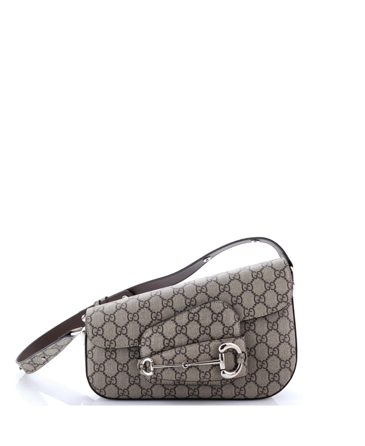 Click here for Pre-Owned Gucci Small Horsebit 1955 Asymmetric Sho... prices