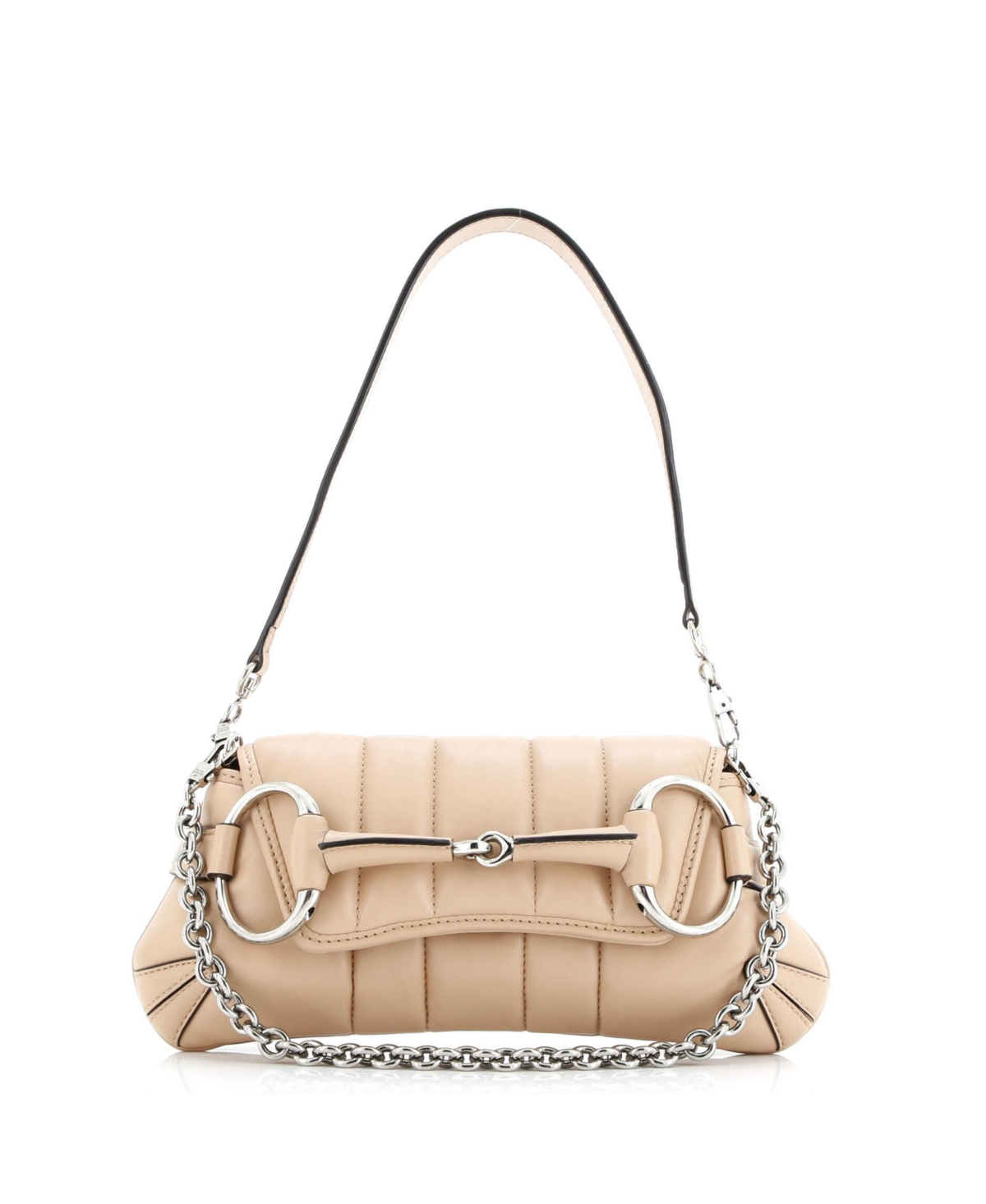 Click here for Pre-Owned Gucci Small Horsebit Chain Shoulder Bag... prices