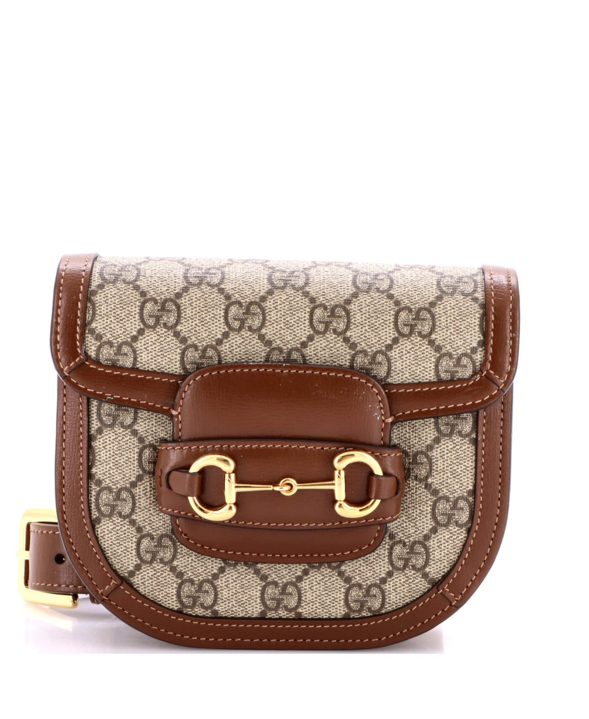 Click here for Pre-Owned Gucci Mini Horsebit 1955 Belt Bag Gg Coa... prices