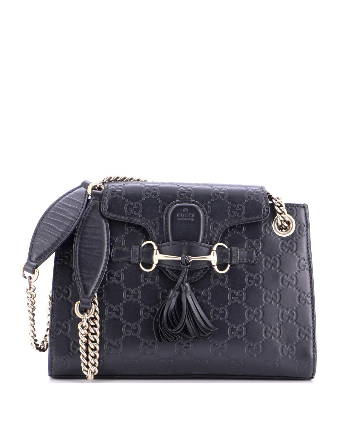 Click here for Pre-Owned Gucci Small Emily Chain Flap Shoulder Ba... prices