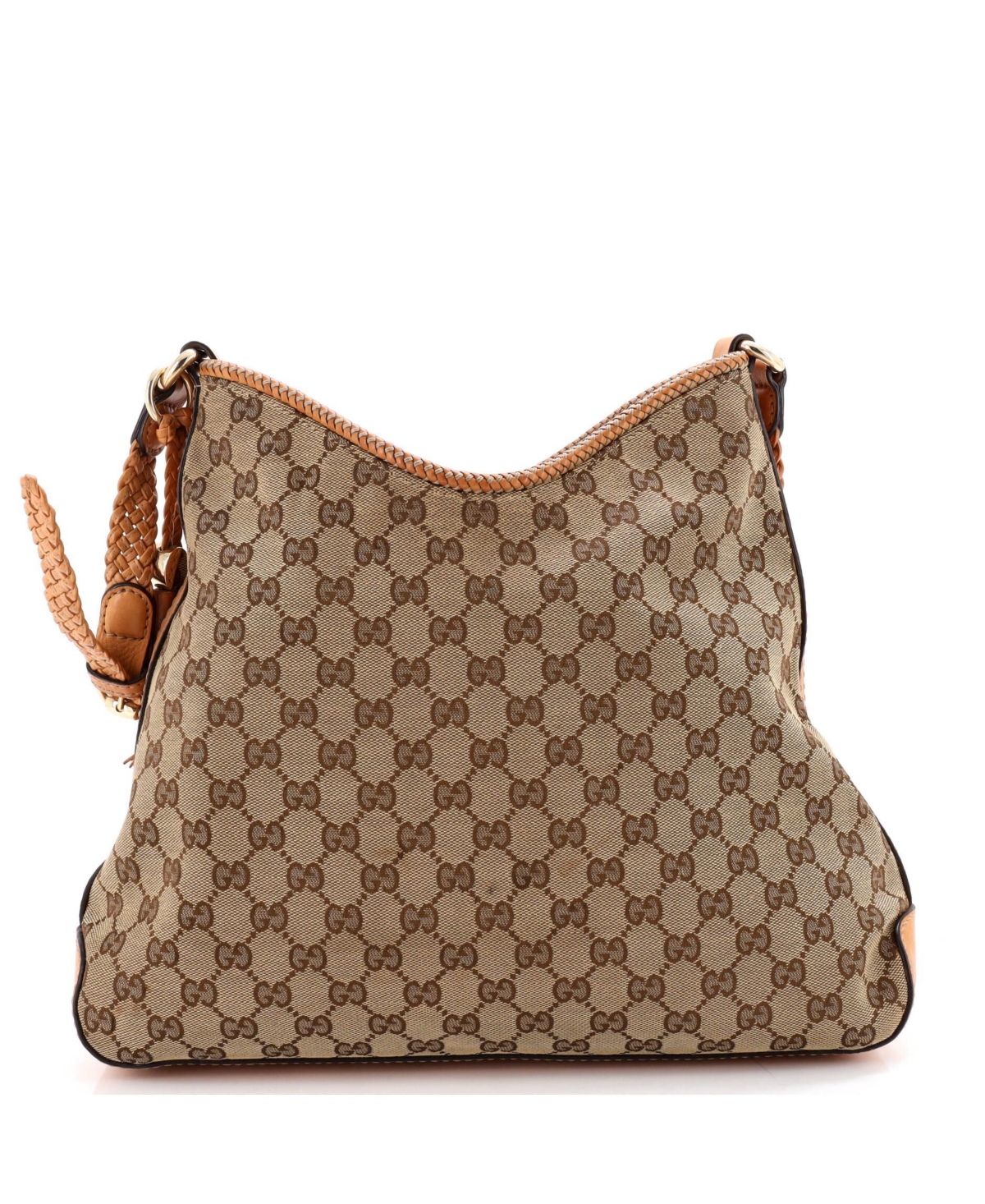 Click here for Pre-Owned Gucci Medium Marrakech Hobo Gg Canvas -... prices