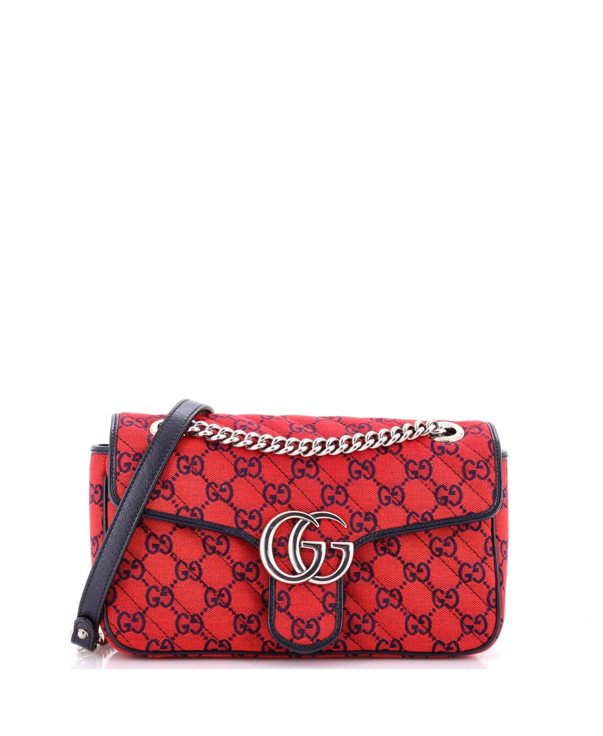 Click here for Pre-Owned Gucci Small Gg Marmont Flap Bag Diagonal... prices