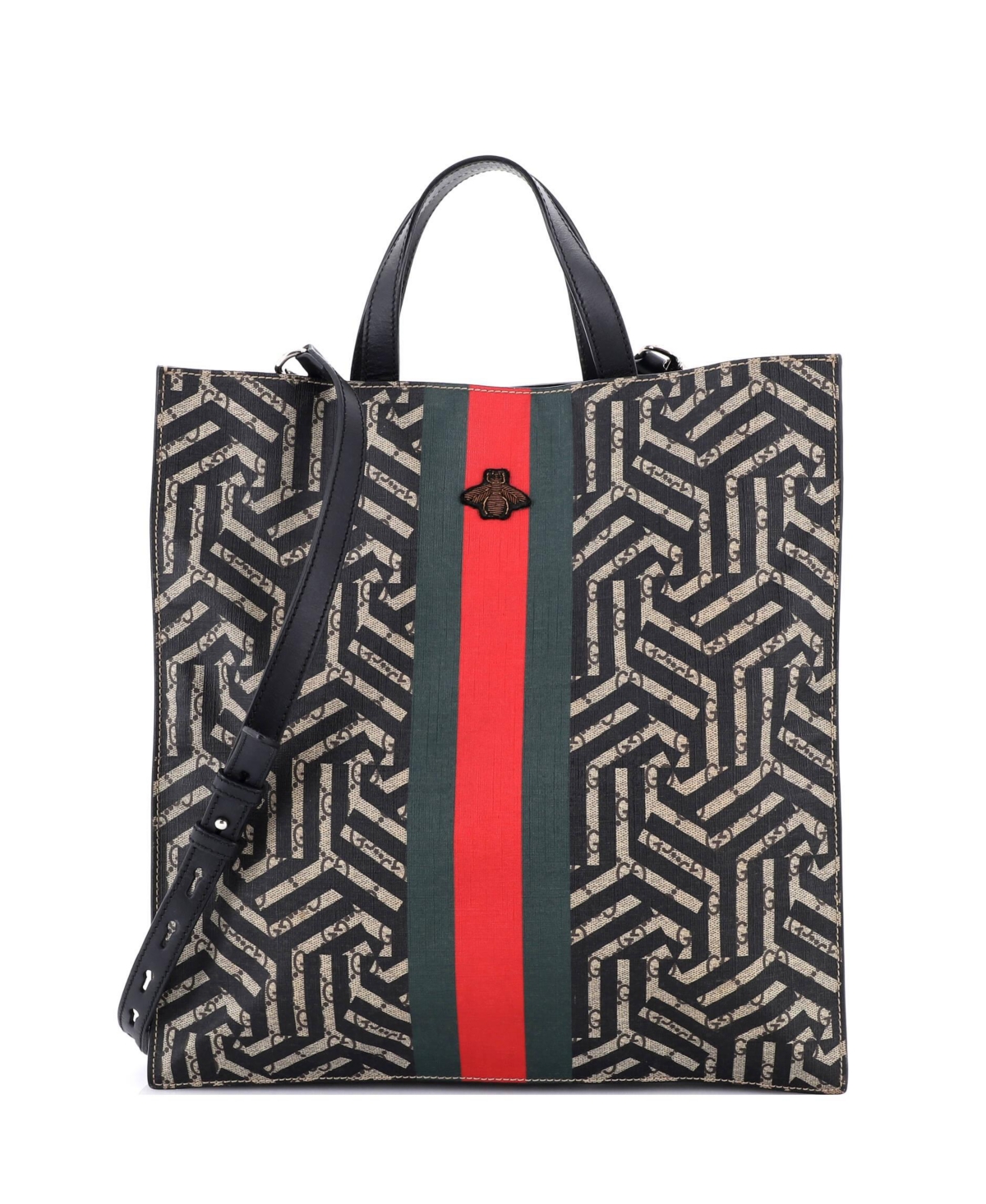 Click here for Pre-Owned Gucci Convertible Soft Open Tote Caleido... prices