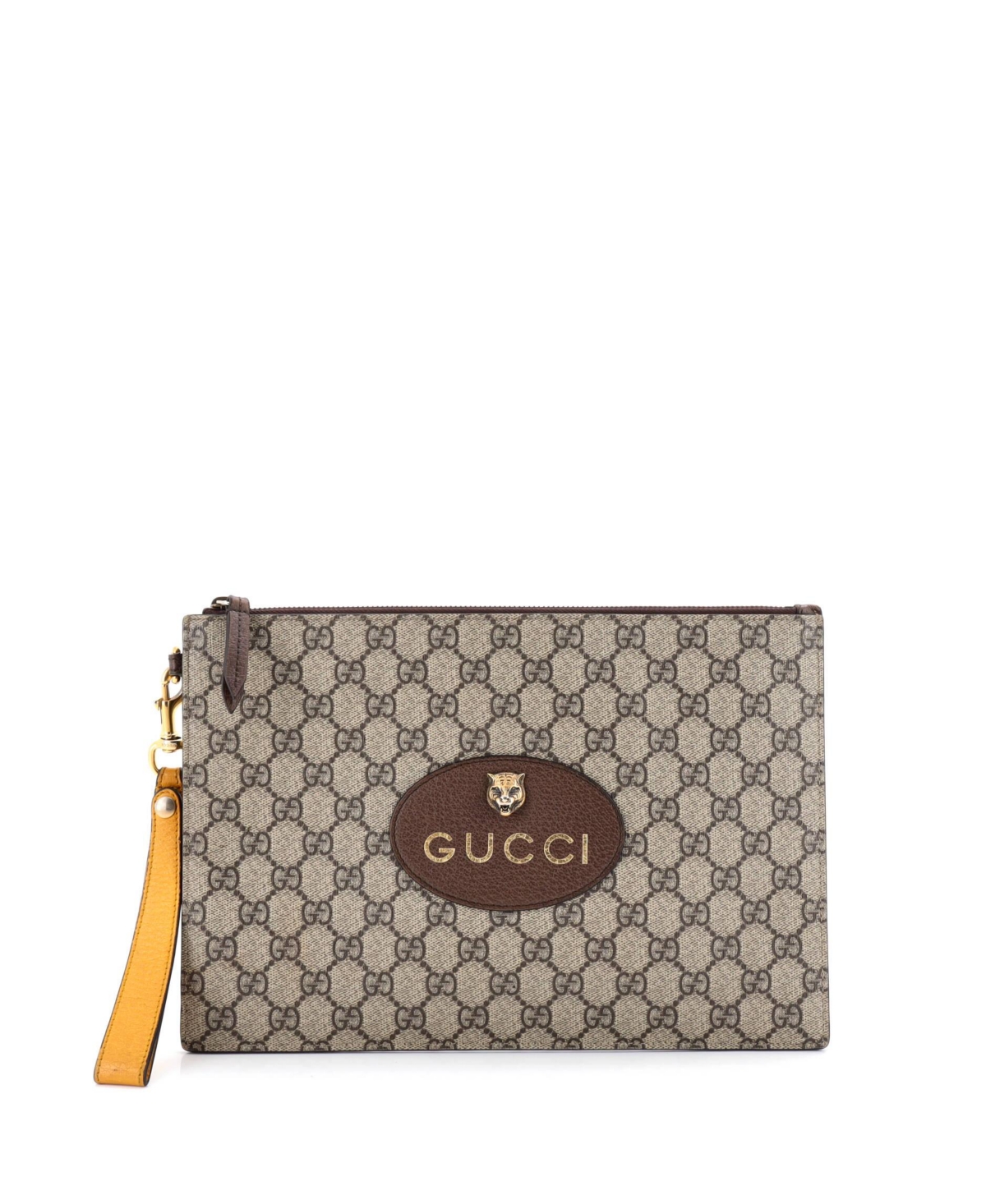 Click here for Pre-Owned Gucci Neo Vintage Wristlet Pouch Gg Coat... prices