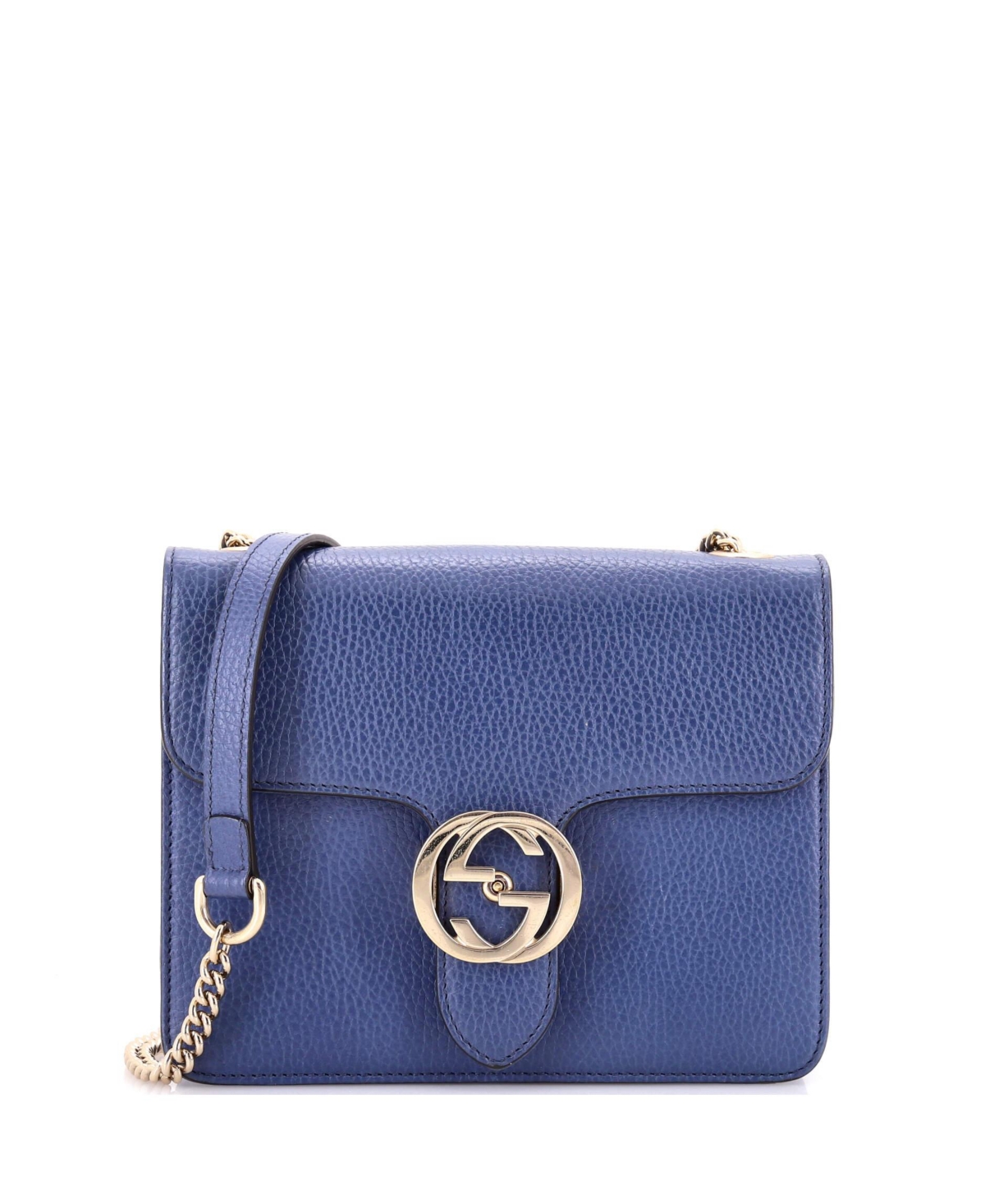 Click here for Pre-Owned Gucci Small Interlocking Shoulder Bag Le... prices