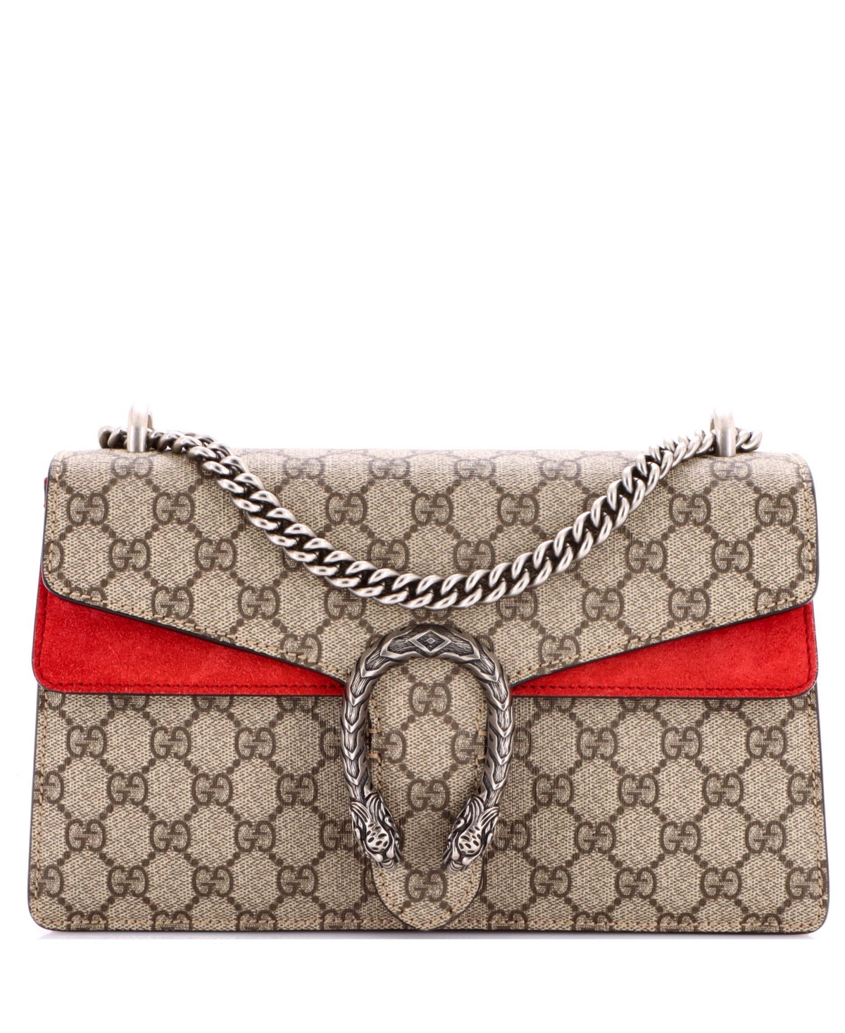 Click here for Pre-Owned Gucci Small Dionysus Bag Gg Coated Canva... prices